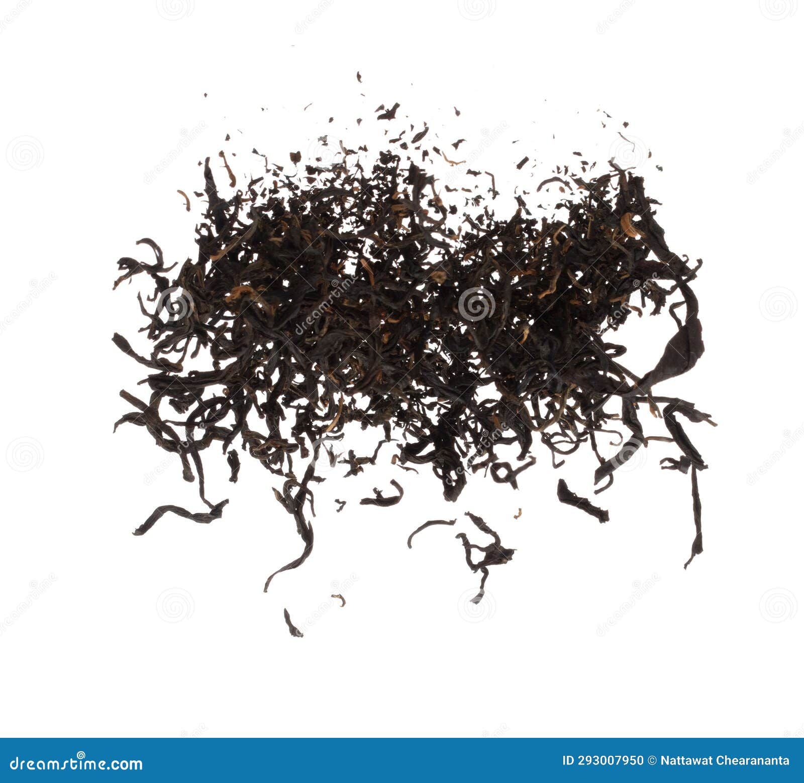 Black Dried Leave Tea Explode. Big Size Tea Leaf Fall Down, Abstract ...