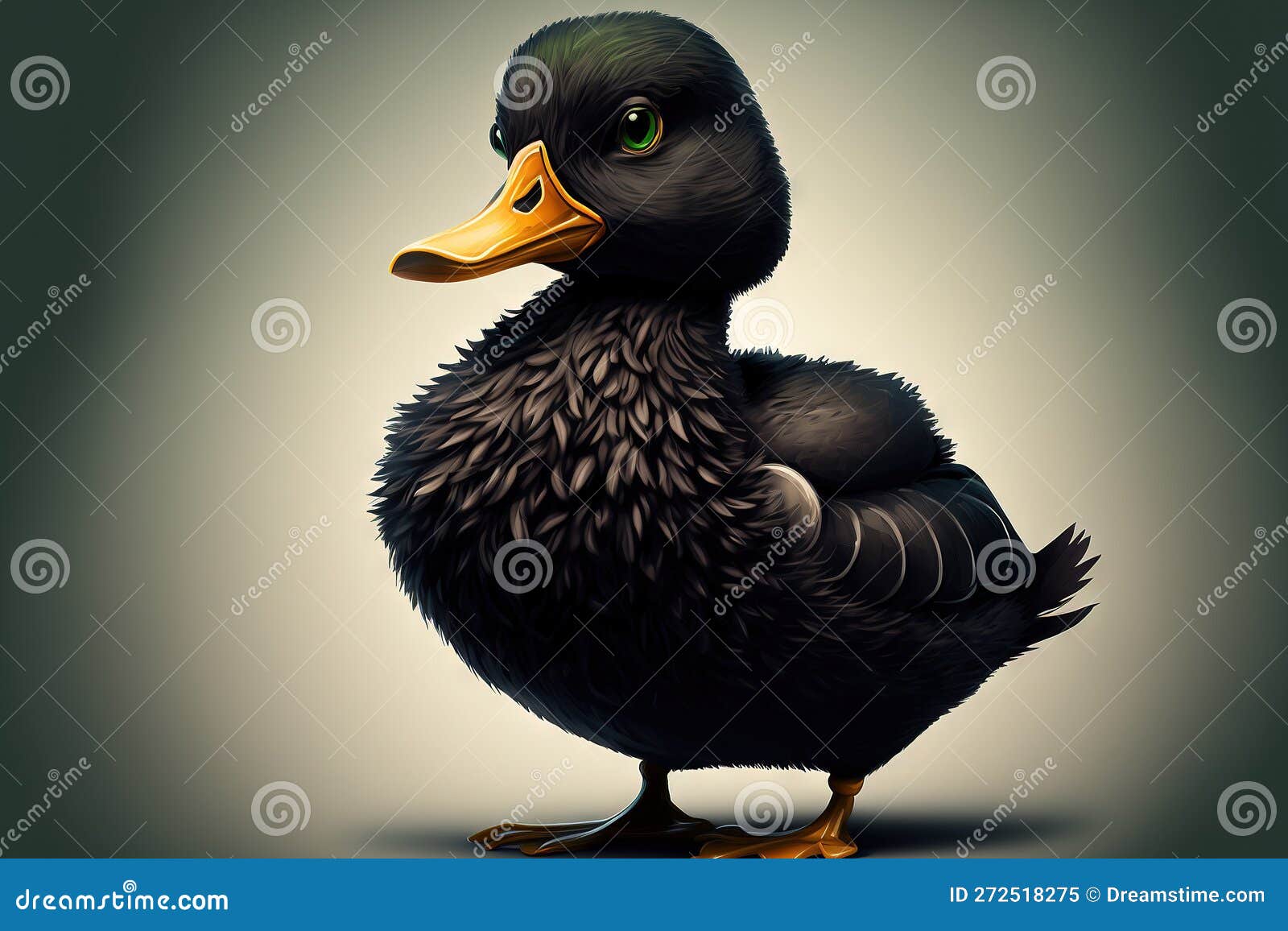 Black Duck stock illustration. Illustration of lake - 272518275