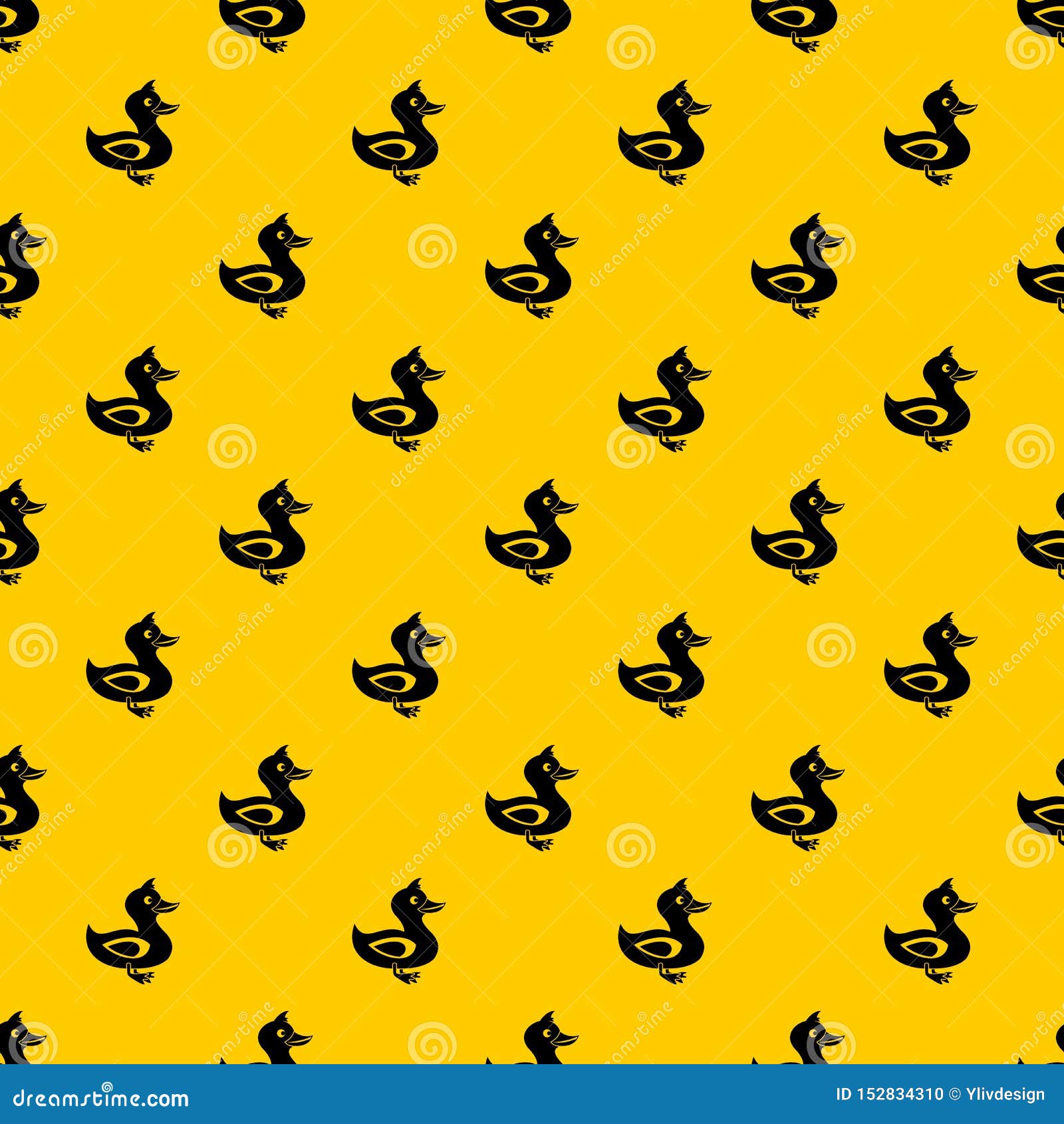 Black duck pattern vector stock vector. Illustration of child - 152834310