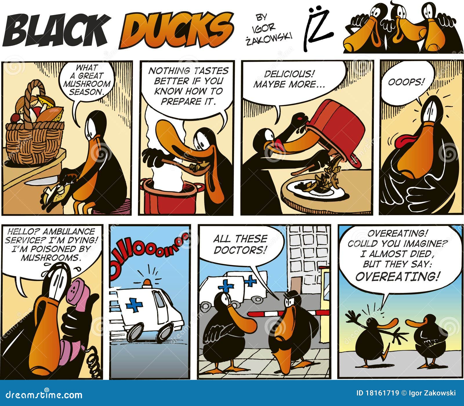 Black Ducks Comics Episode 65 Stock Vector - Illustration of episode ...
