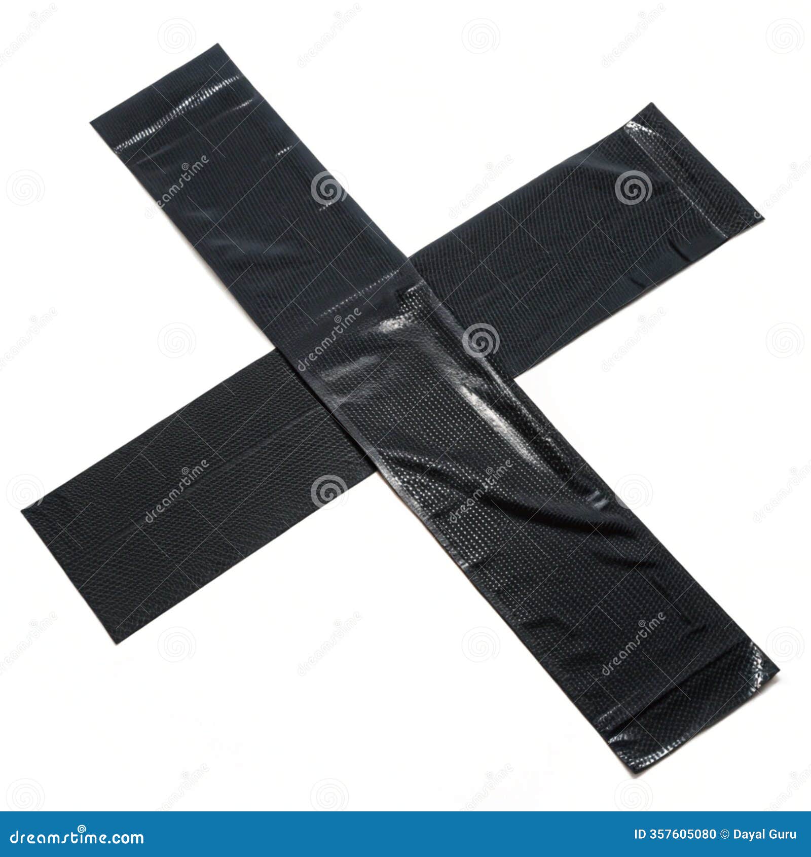 Black Duct Tape Cross Isolated Royalty-Free Stock Image | CartoonDealer ...