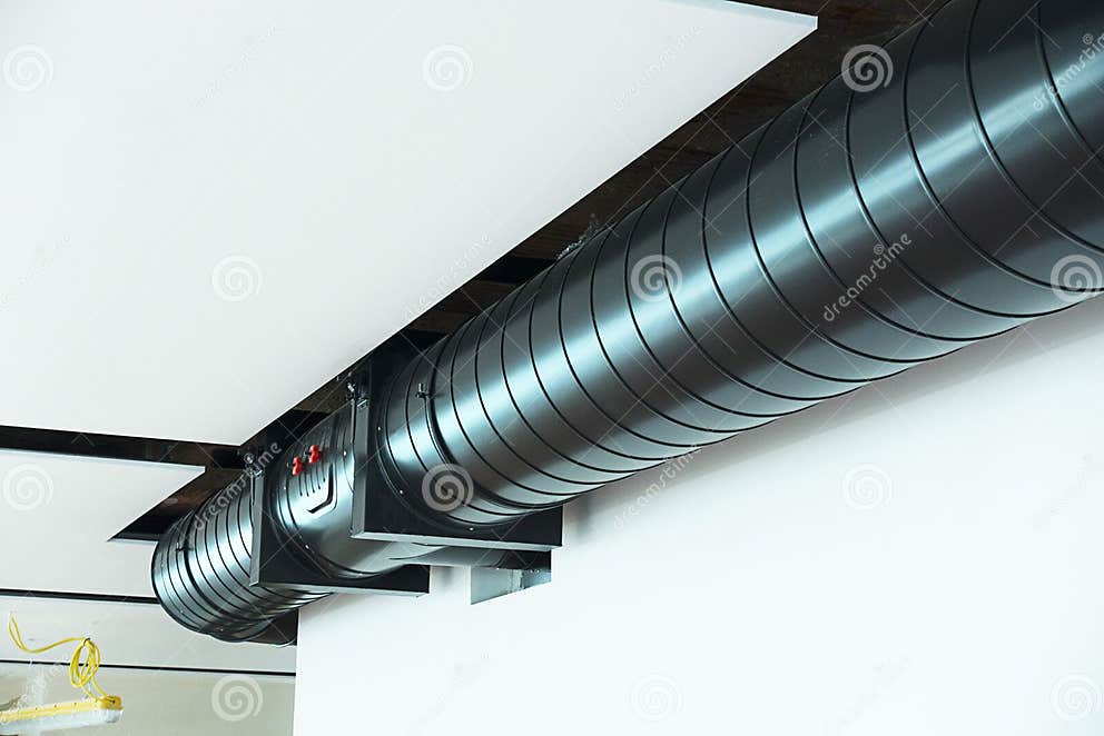 Black Ductwork stock image. Image of black, duct, engineering - 72206941