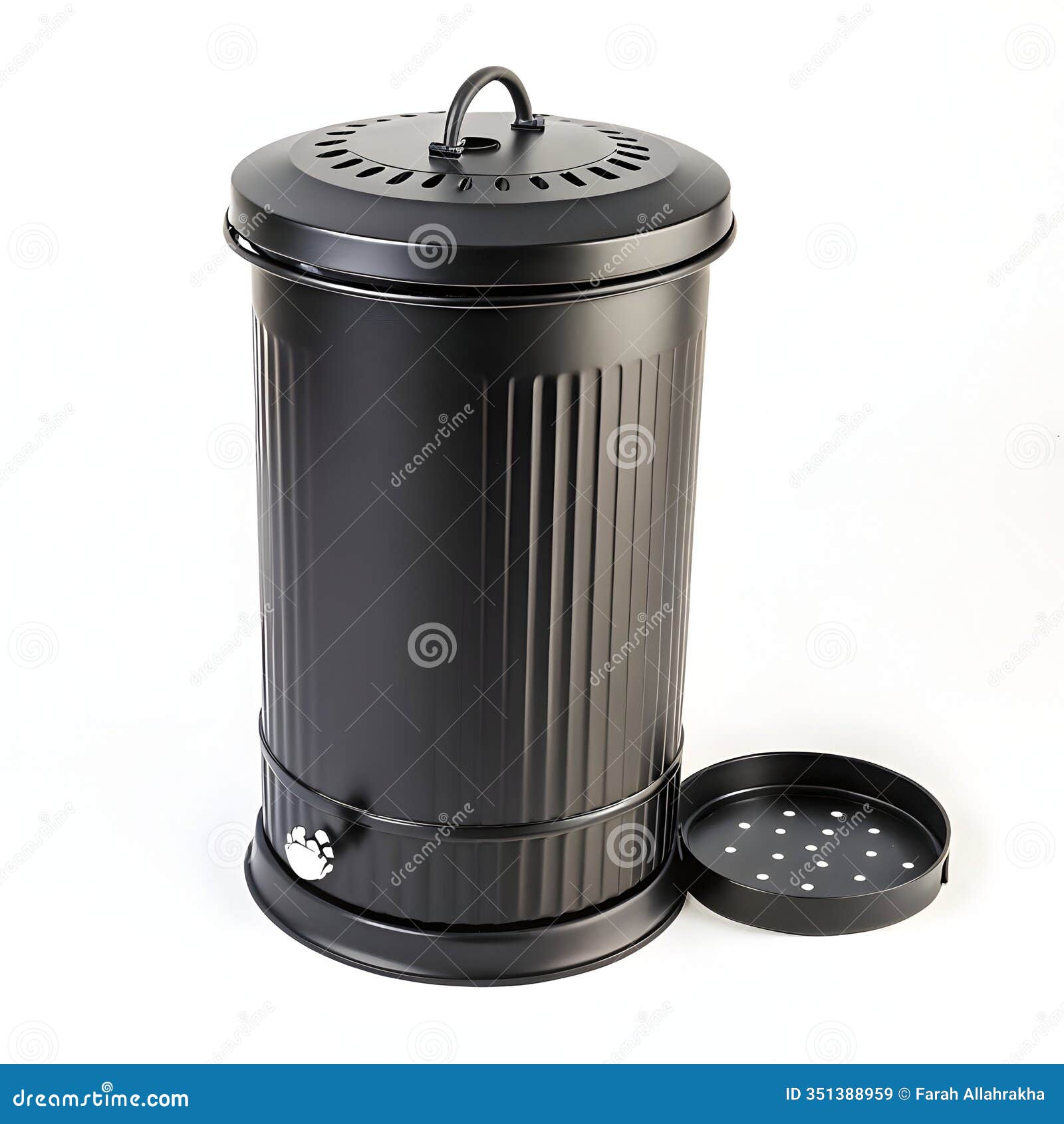 A Black Dustbin is a Sturdy, Outdoor Waste Container Used for ...