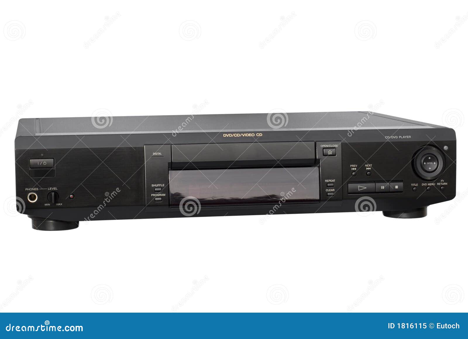 Black DVD Player stock image. Image of secam, electronics - 1816115