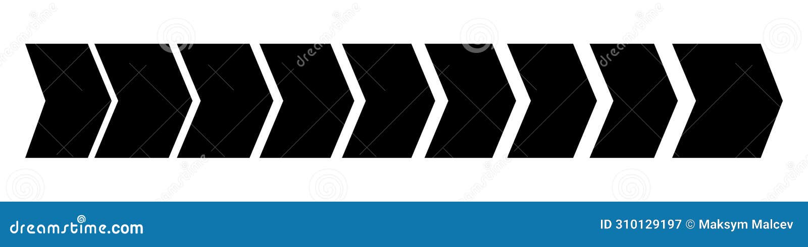 Black Dynamic Arrow Symbol. Modern Arrow Icon Stock Vector ...