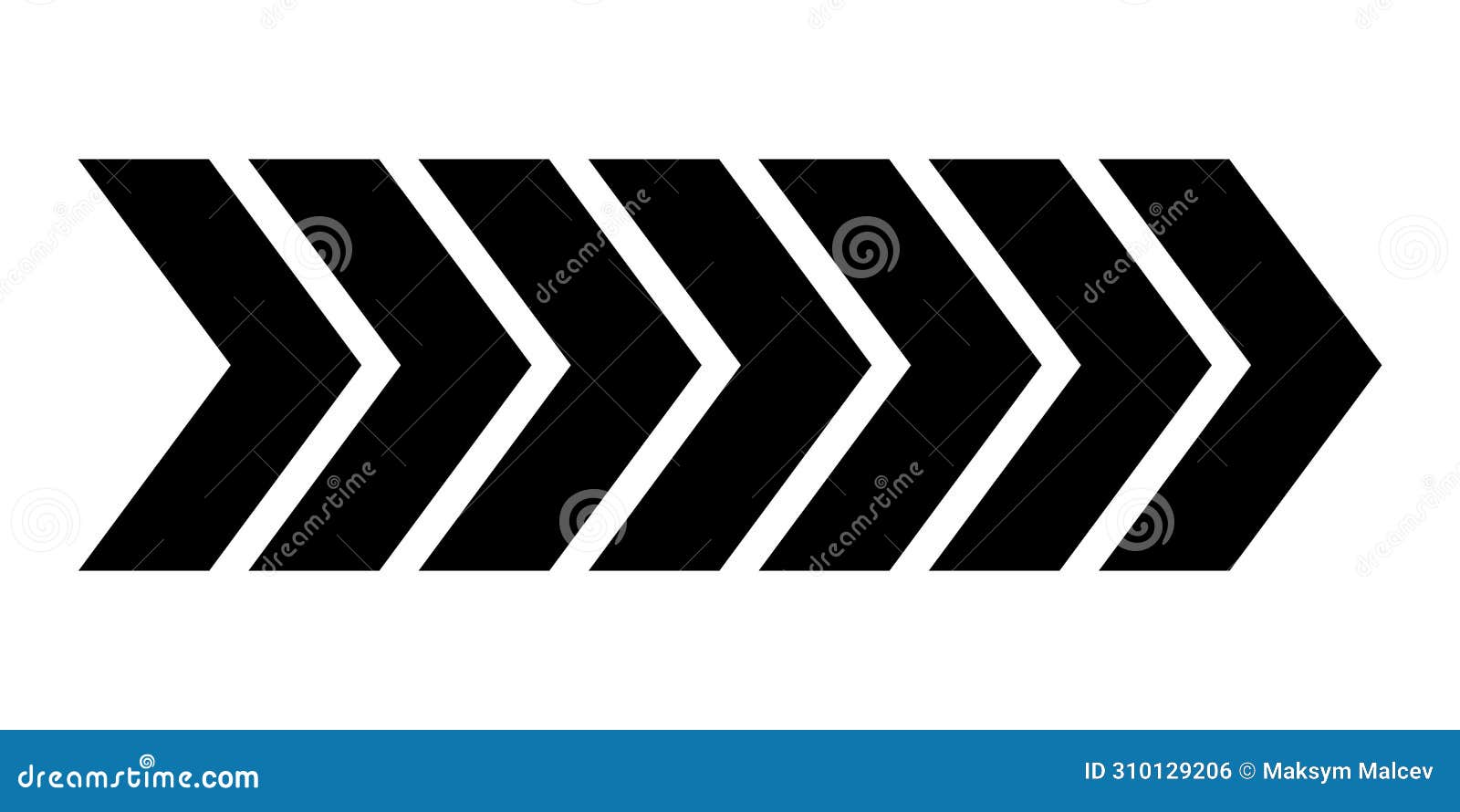 Black Dynamic Arrow Symbol. Modern Arrow Icon Stock Vector ...