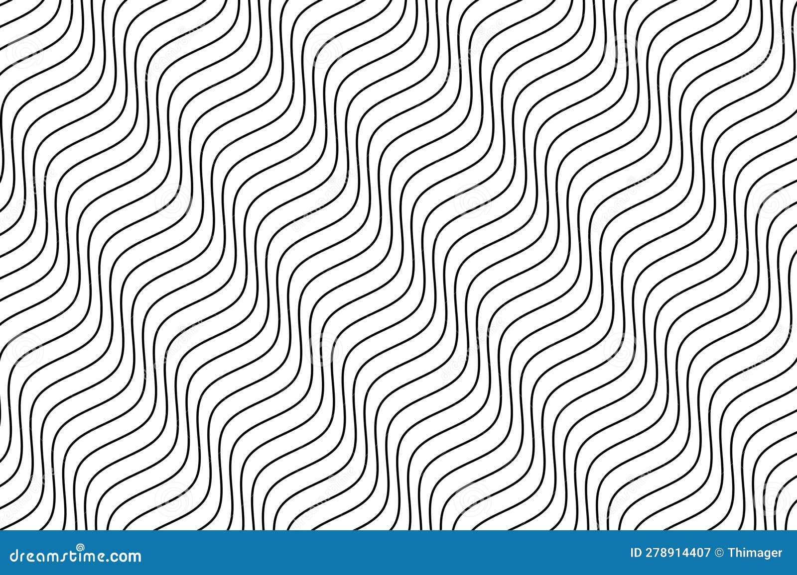 Black Dynamic Motion Wave Lines Art Fabric Pattern on White Background ...