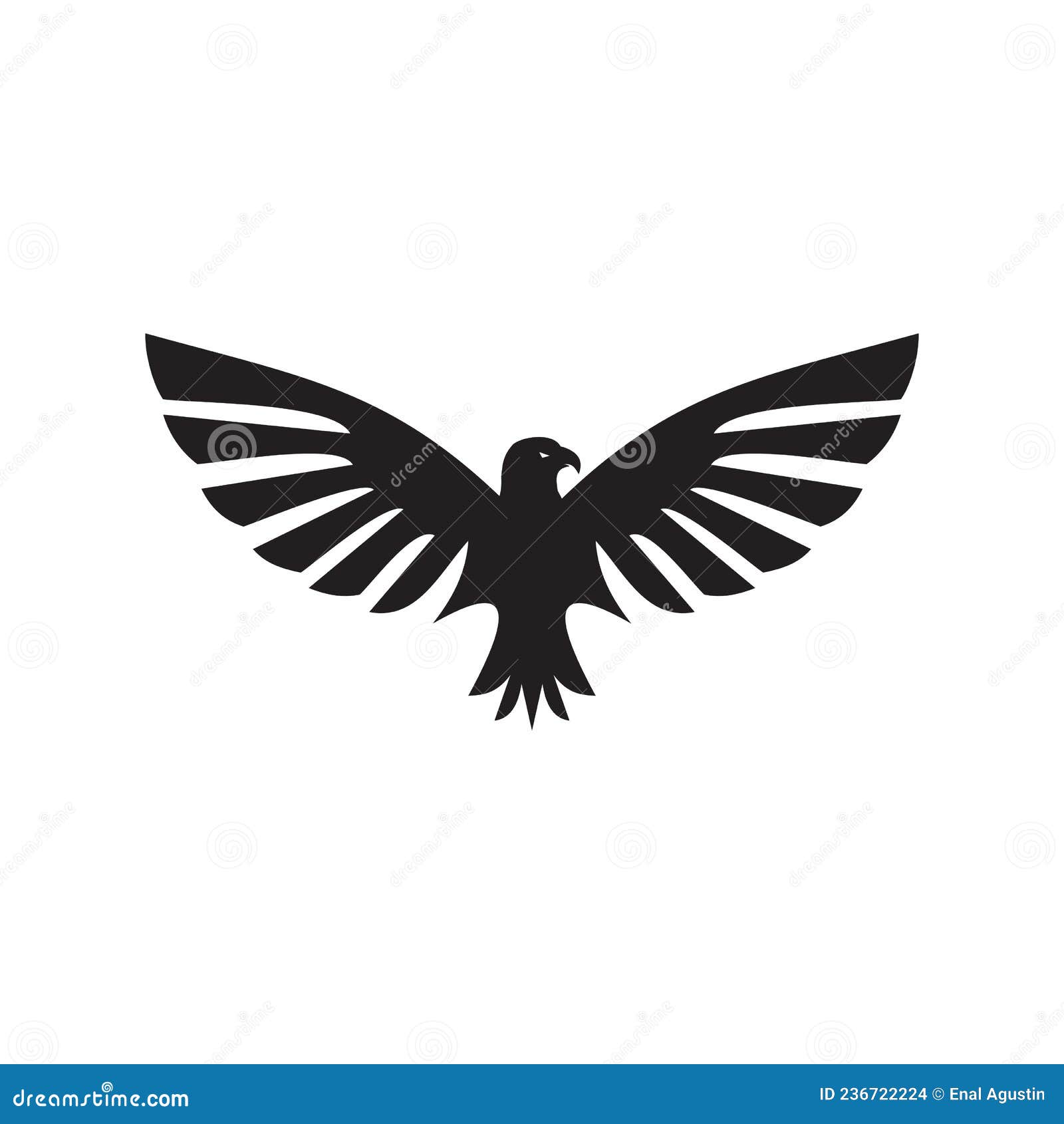 Black Eagle Icon Logo Design Stock Vector - Illustration of creative ...