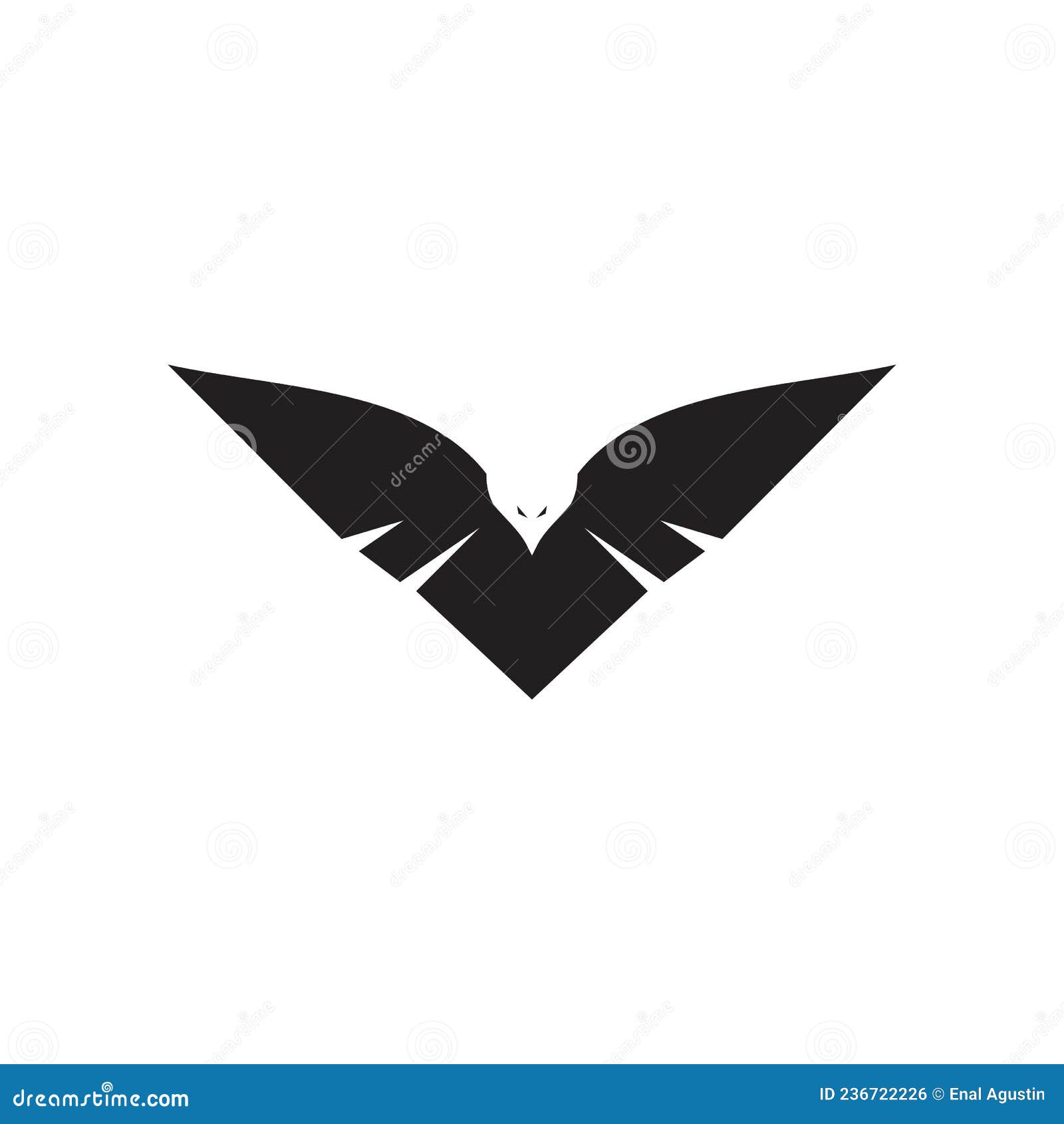 Black Eagle Icon Logo Design Stock Vector - Illustration of design ...