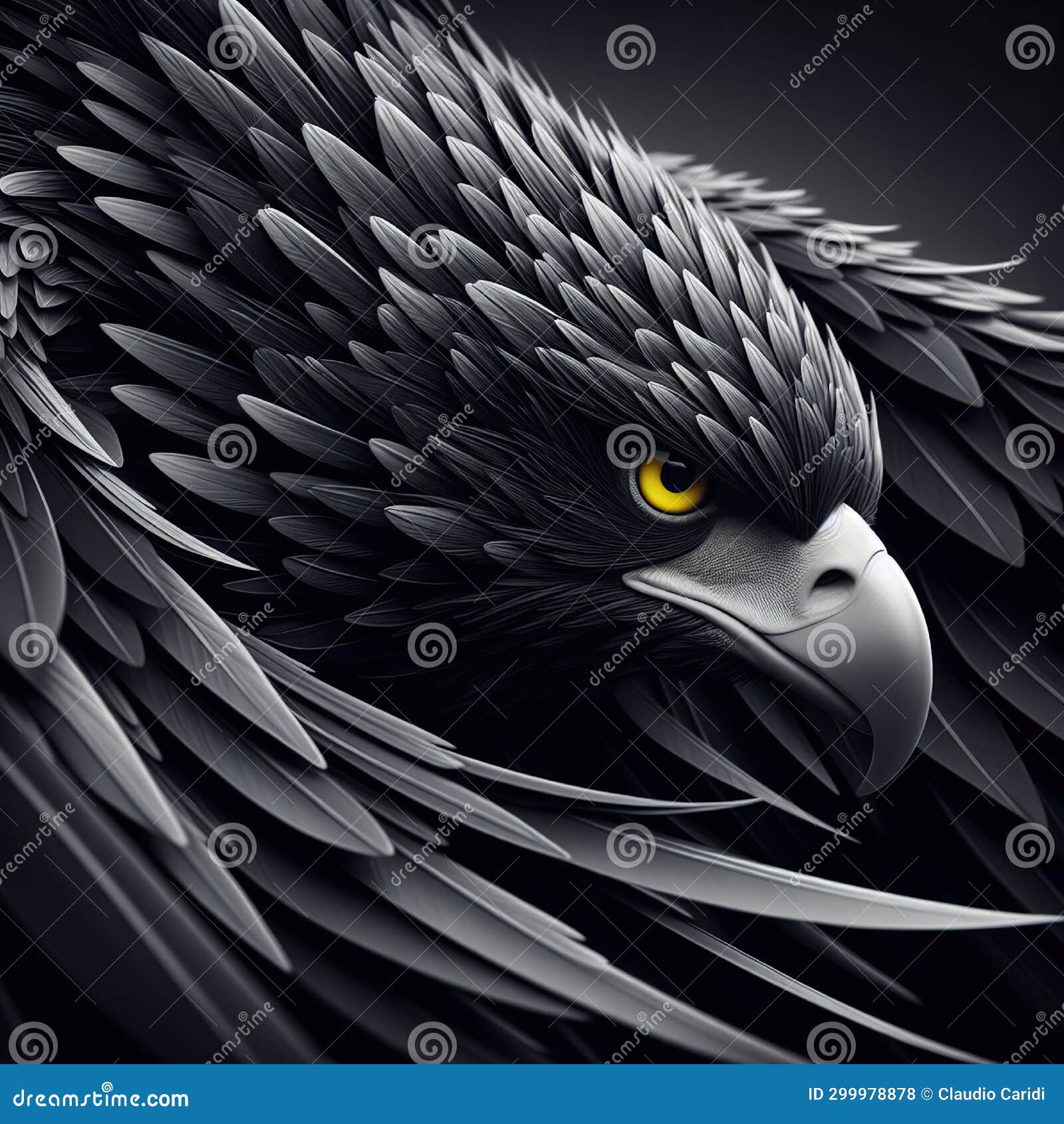 Eagle Swooping Vector Illustration | CartoonDealer.com #82512590