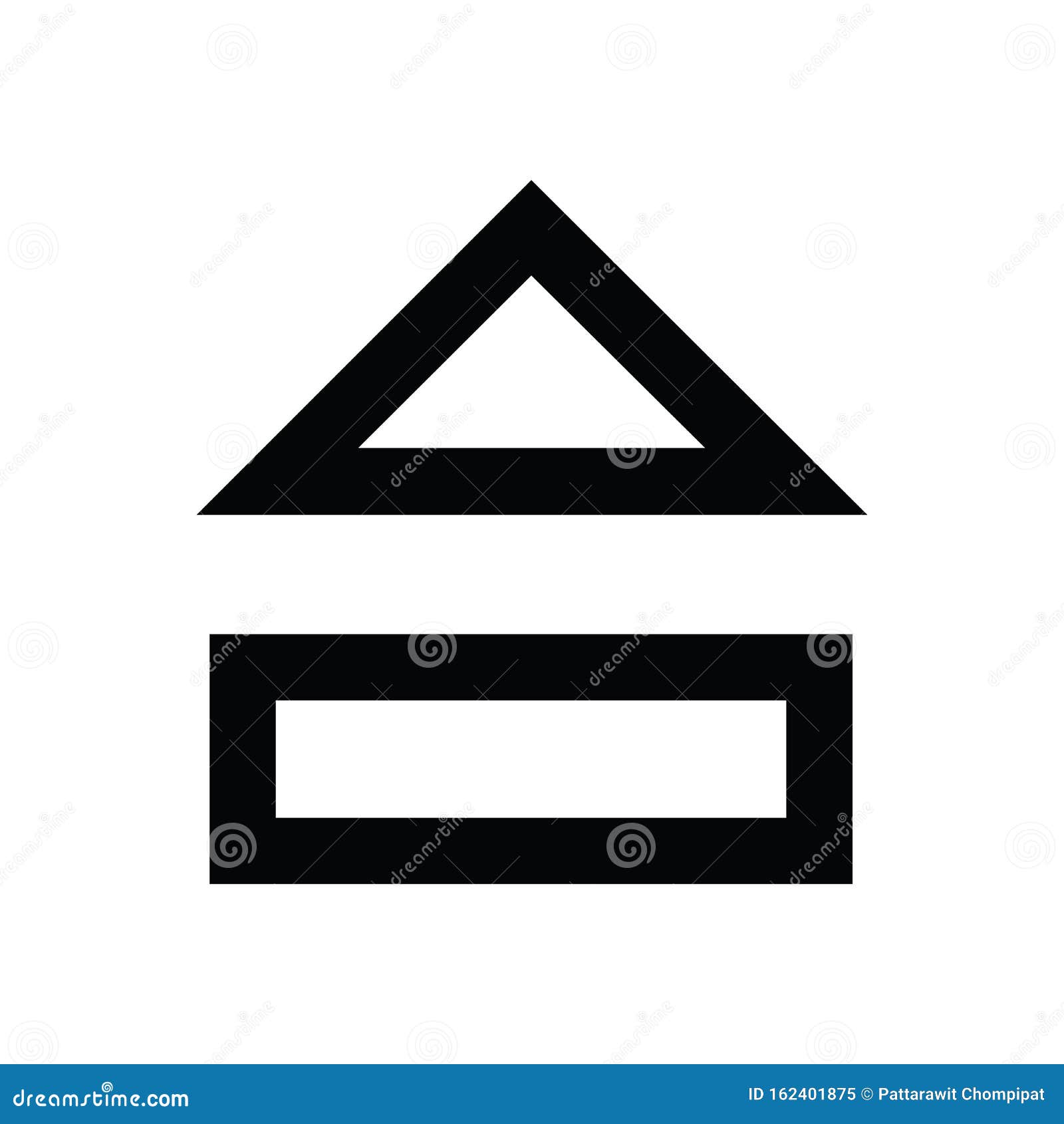 Black Eject Symbol for Banner, General Design Print and Websites. Stock ...