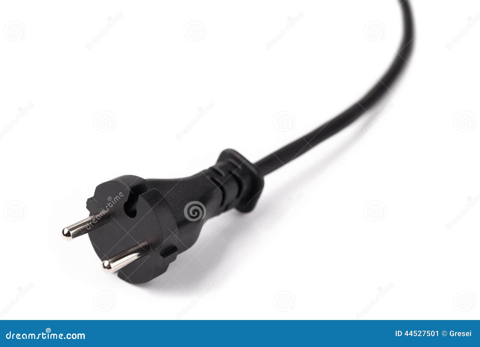 Black electric cable stock image. Image of object, black - 44527501