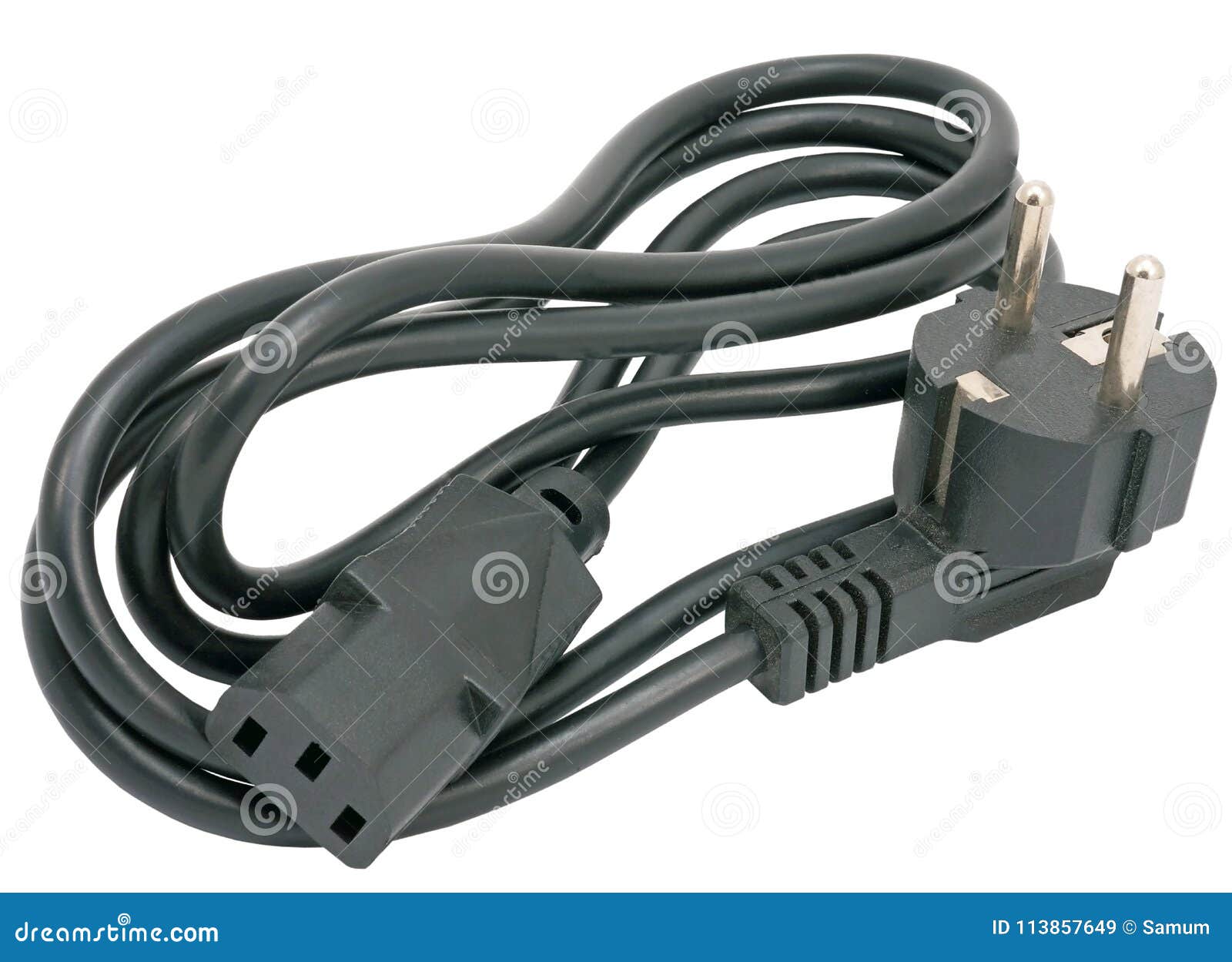 Black electric cable stock image. Image of wired, digitally - 113857649
