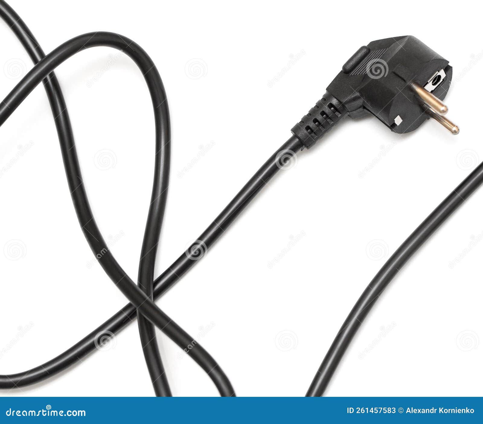 Black electrical cable stock image. Image of connection - 261457583