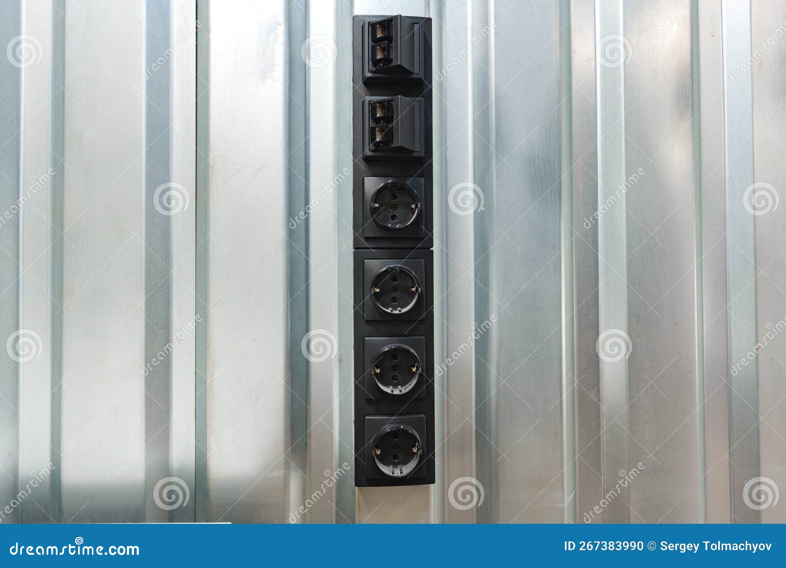 Black Electrical Outlet Socket on a Room Wall Close Up Stock Photo ...