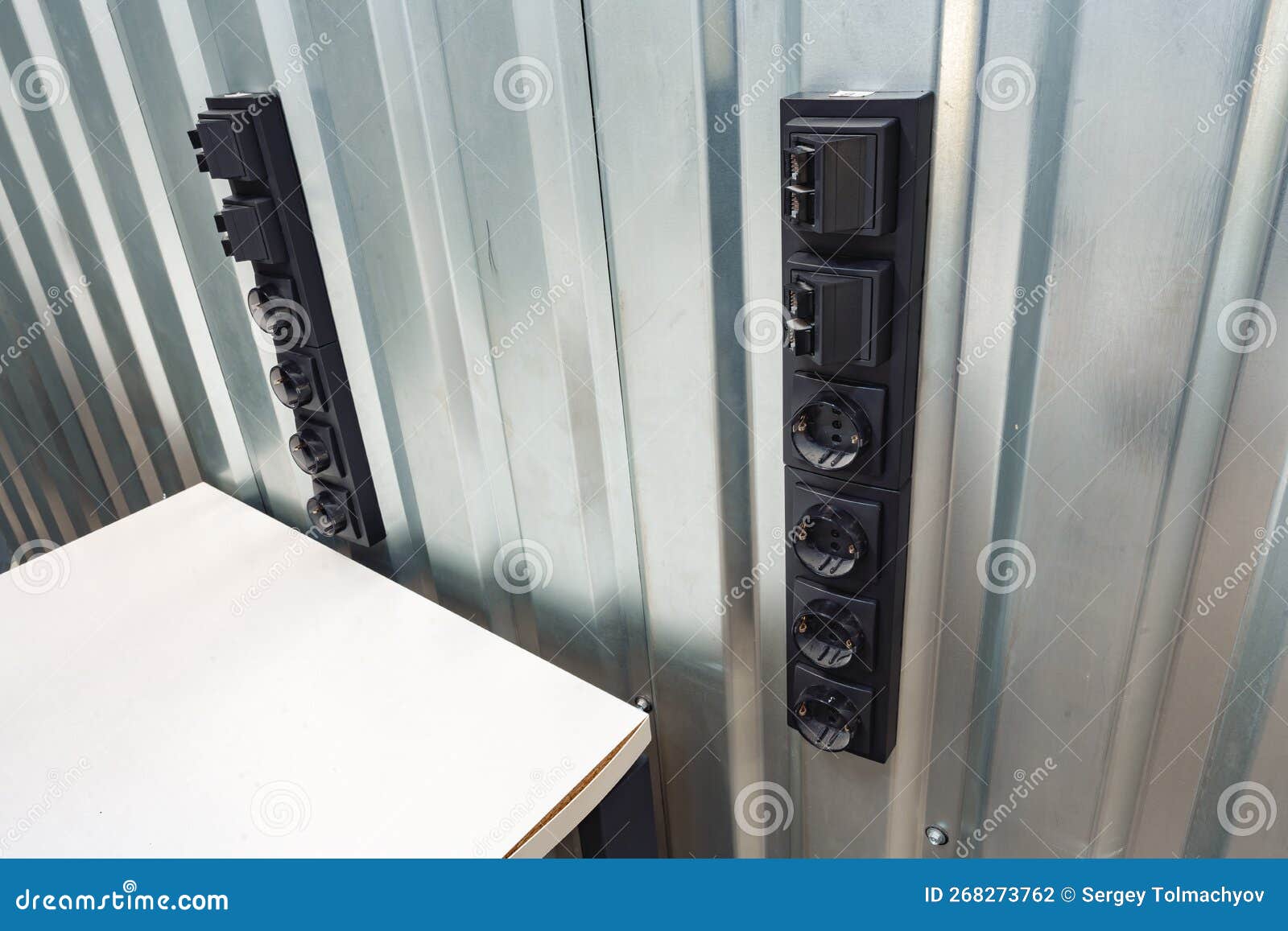 Black Electrical Outlet Socket on a Room Wall Close Up Stock Photo ...