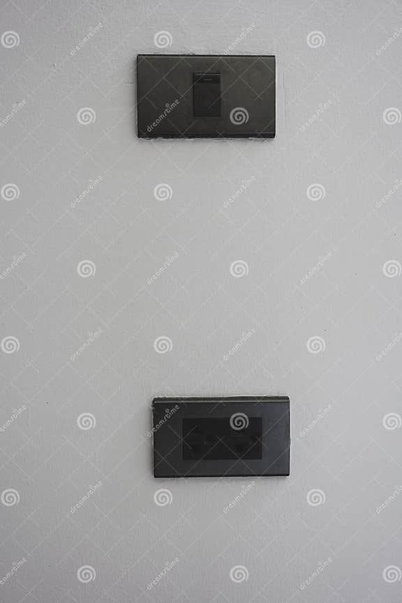 Black electrical outlet stock image. Image of interior - 352426793
