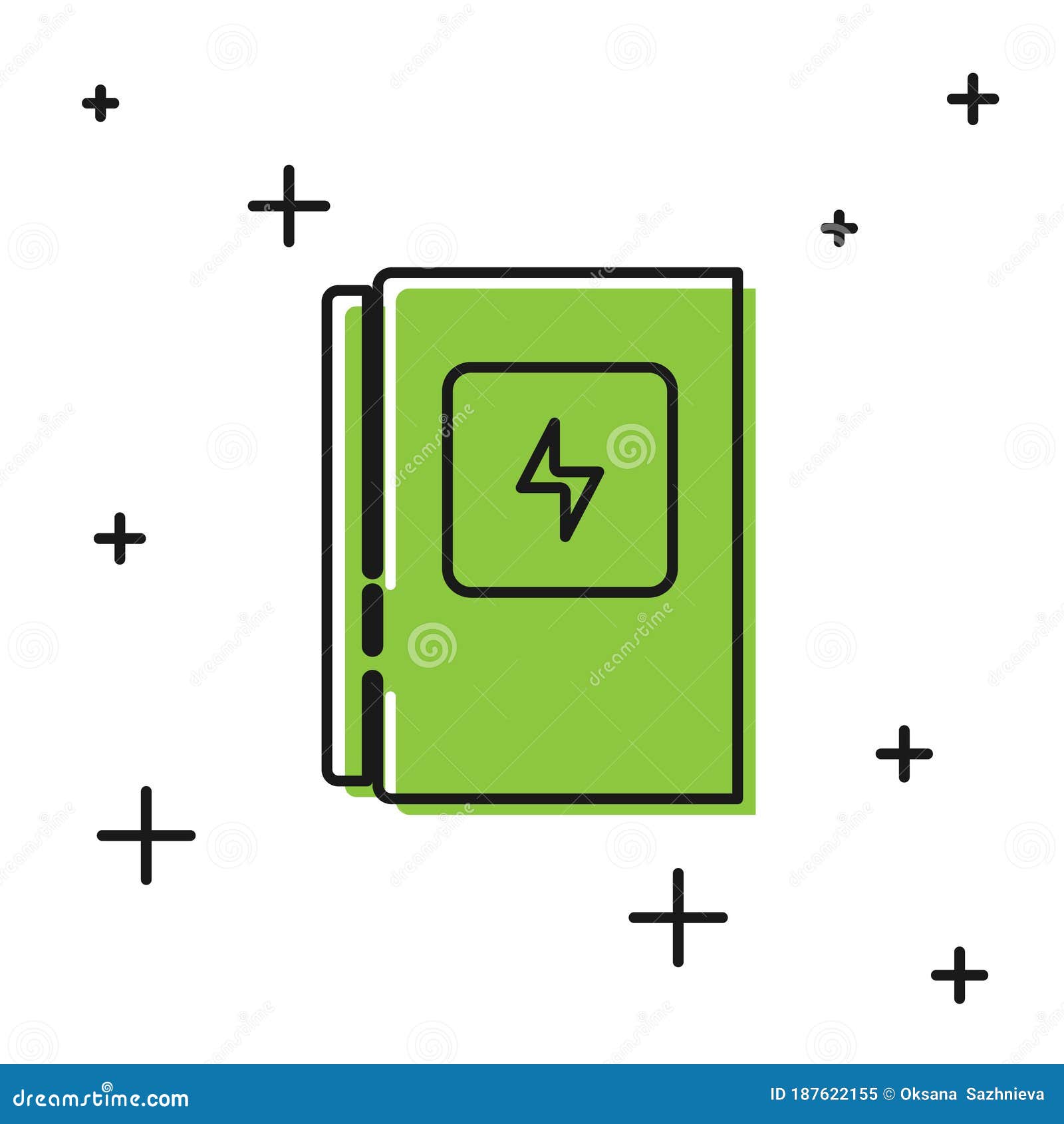 Black Electrical Panel Icon Isolated on White Background. Vector Stock ...