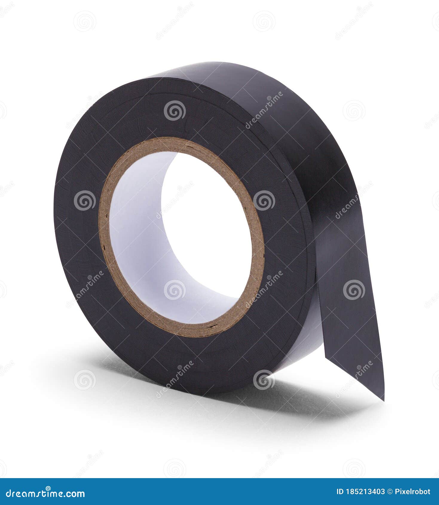 Black Electrical Wire With Plug Plugged Into Socket And Five Free ...