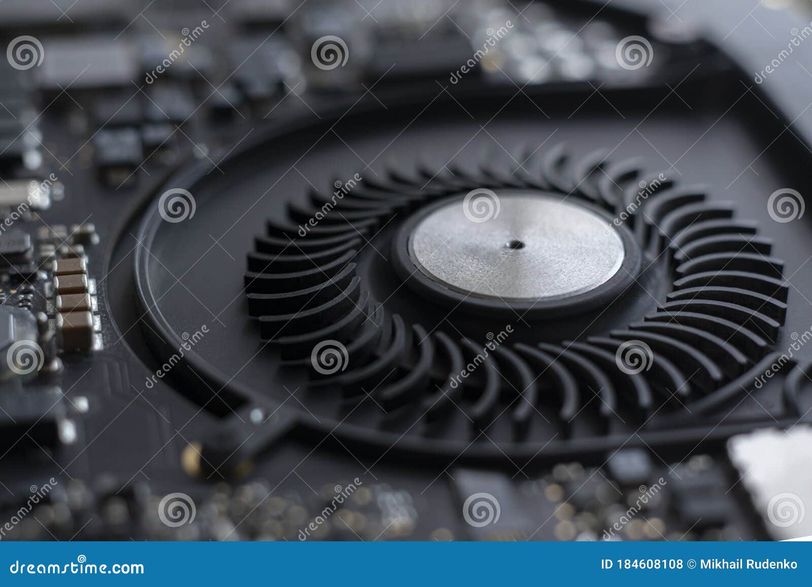 A Black Electronic Fan, Computer Technology Hardware Macro Shot, Air ...