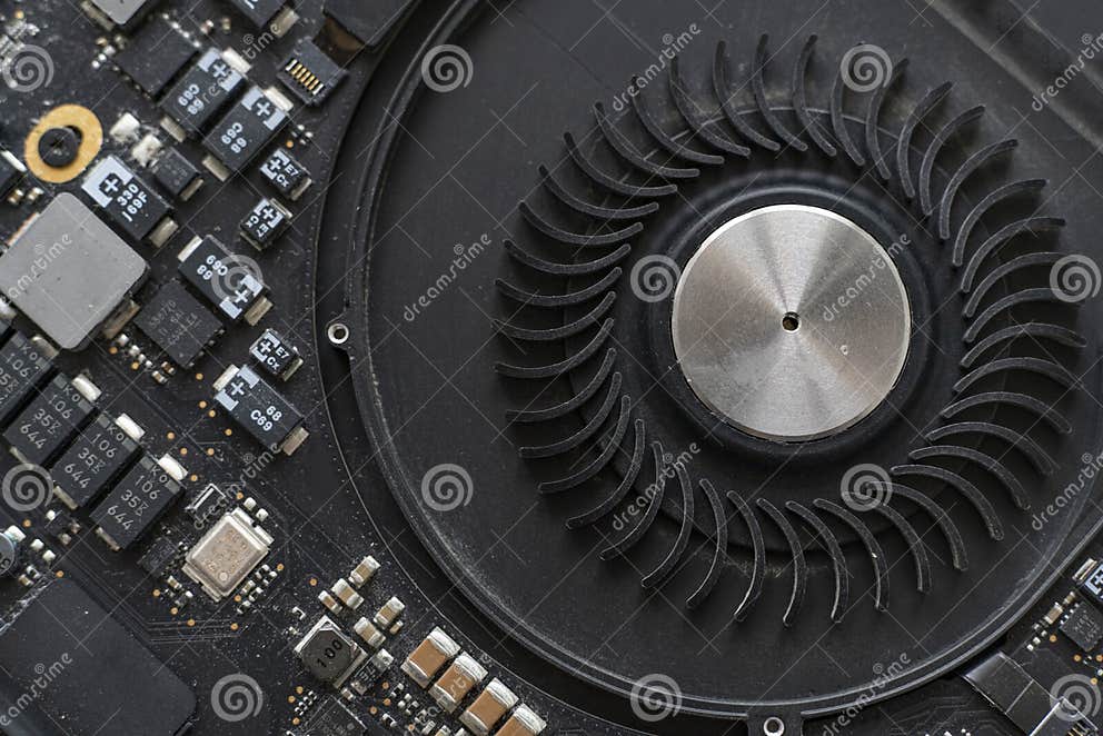 A Black Electronic Fan, Computer Technology Hardware Macro Shot, Air ...