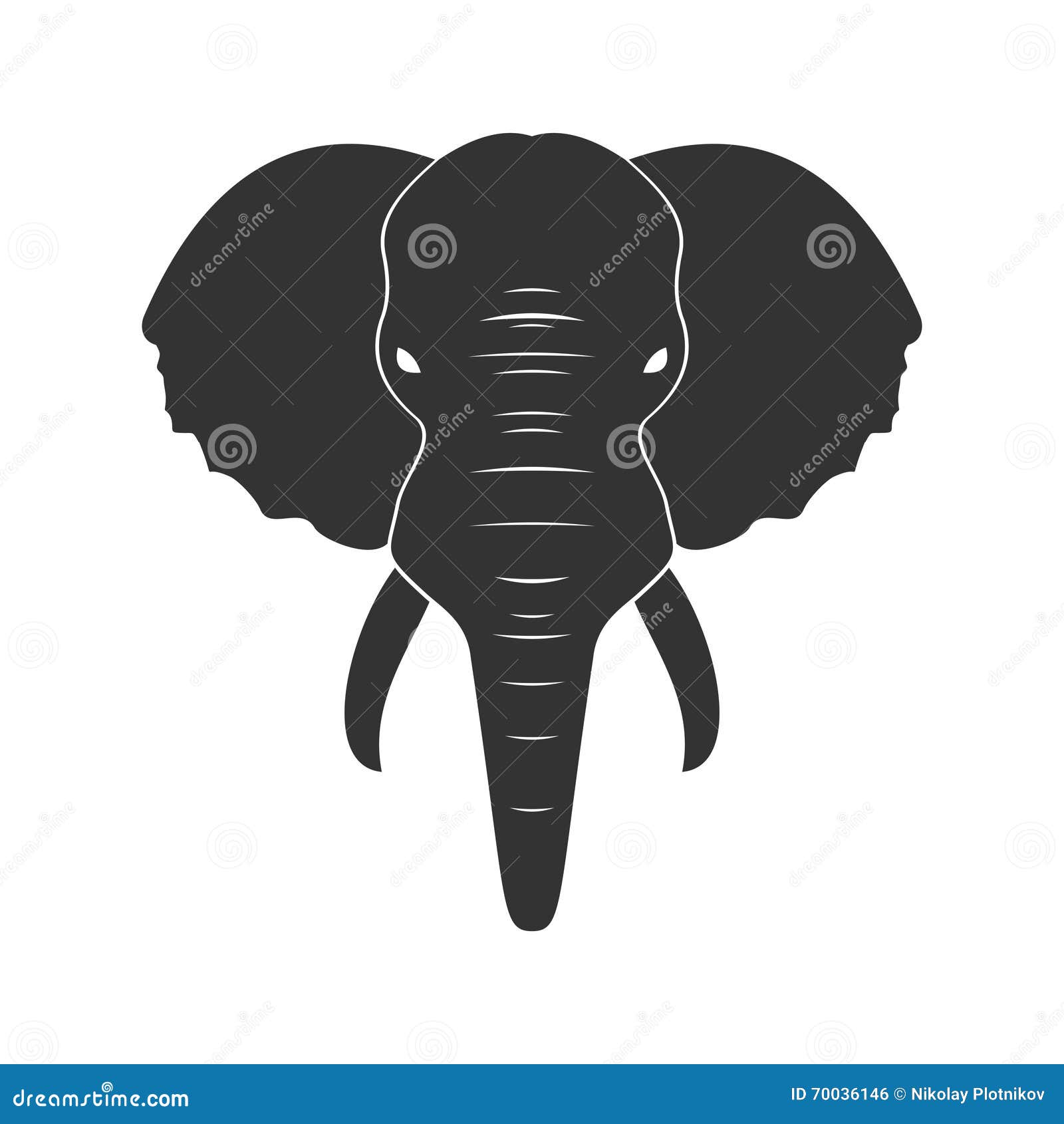 Black Elephant Icon Symbol Silhouette Vector Illustration ...