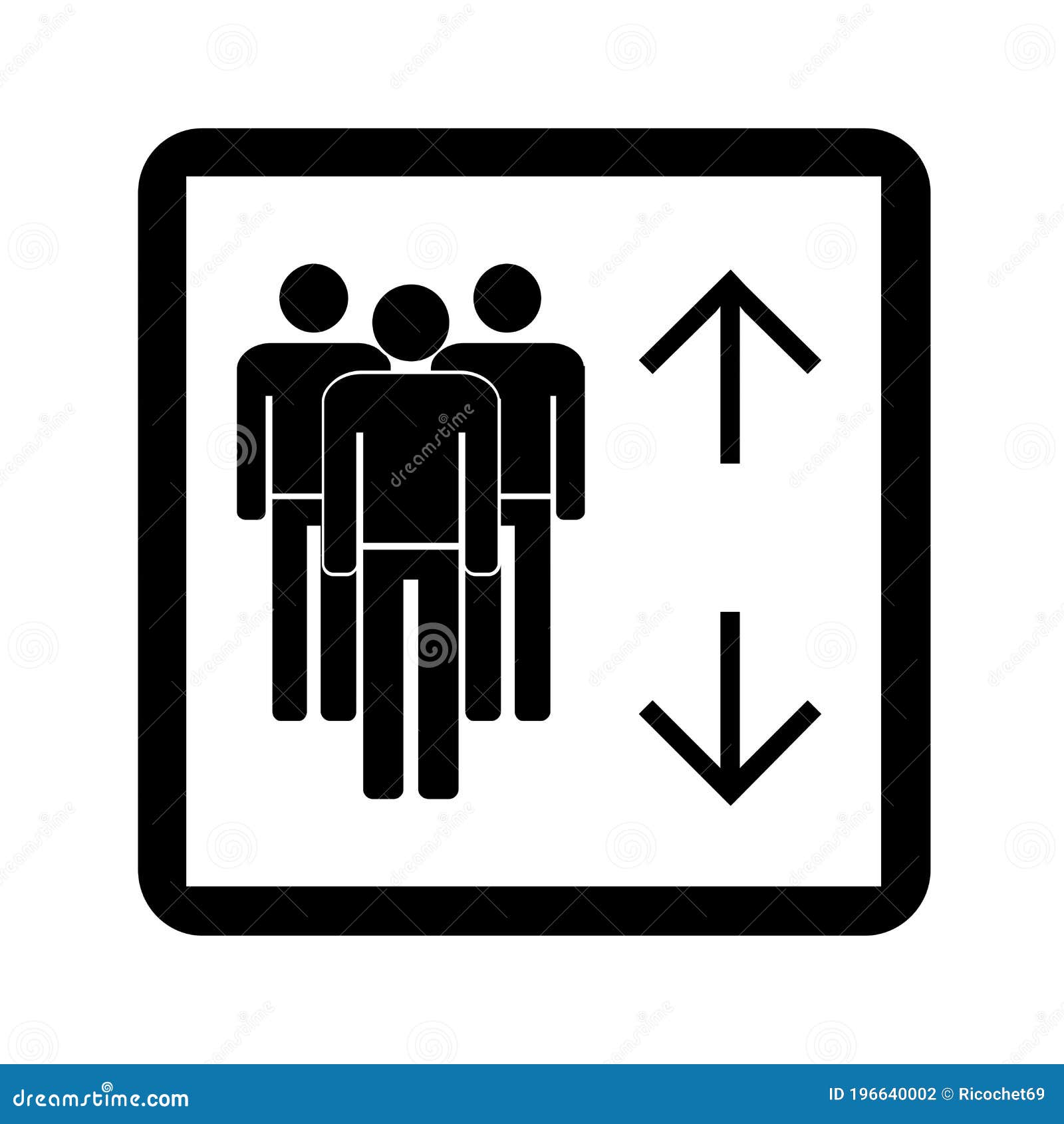 Black Elevator Isolated Vector Icon. Simple Element Illustration From ...