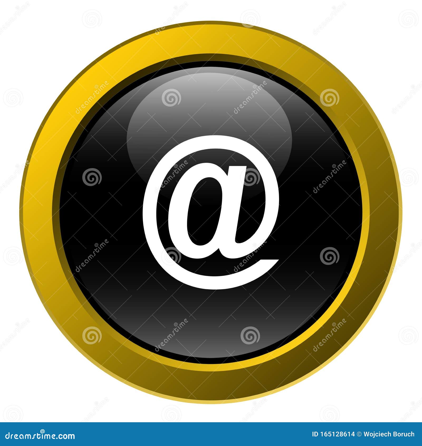 Black email button stock illustration. Illustration of lettering ...