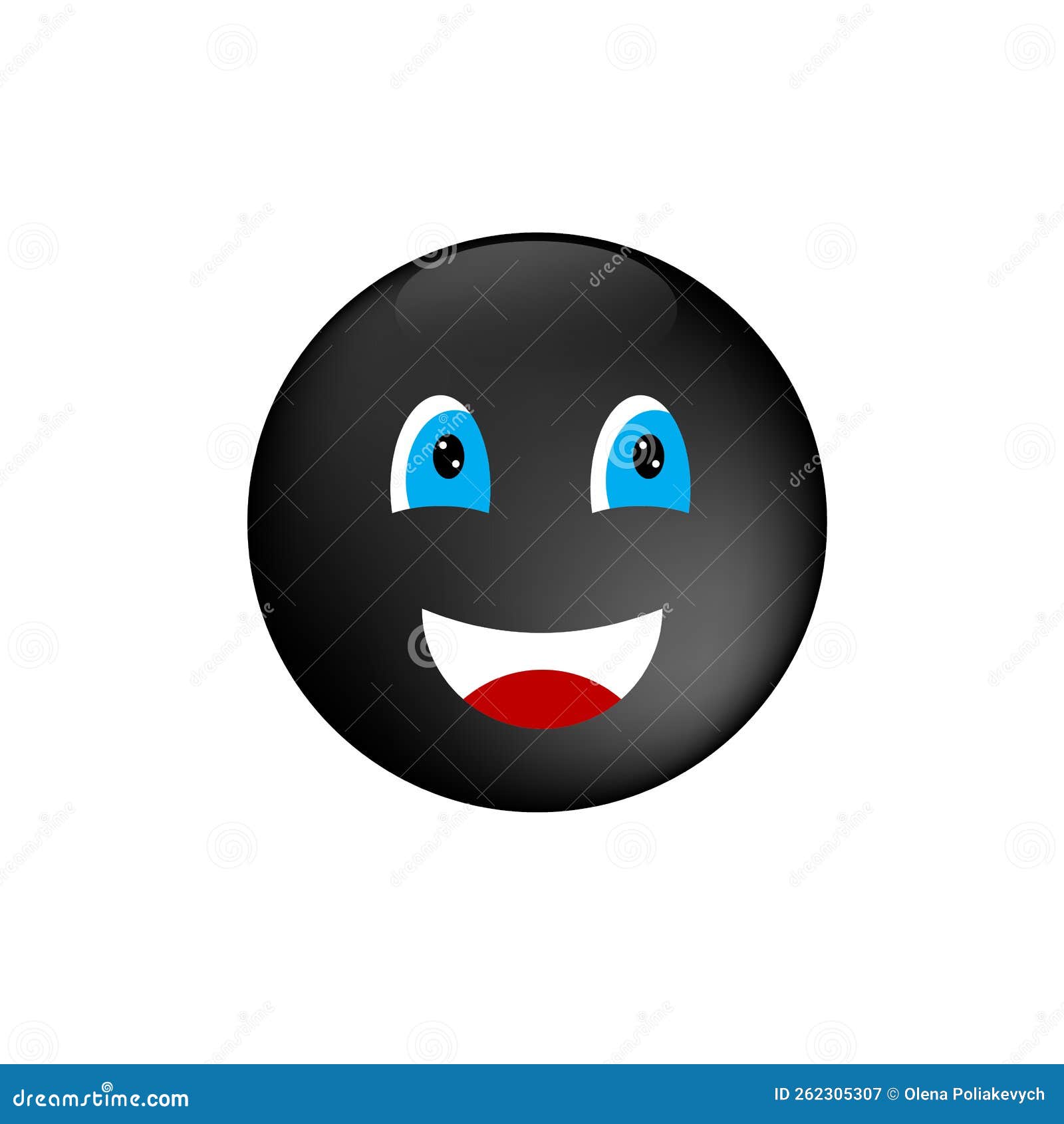 Black Emotion Smile. Chat Icon. Smile Face. Vector Illustration. Stock ...
