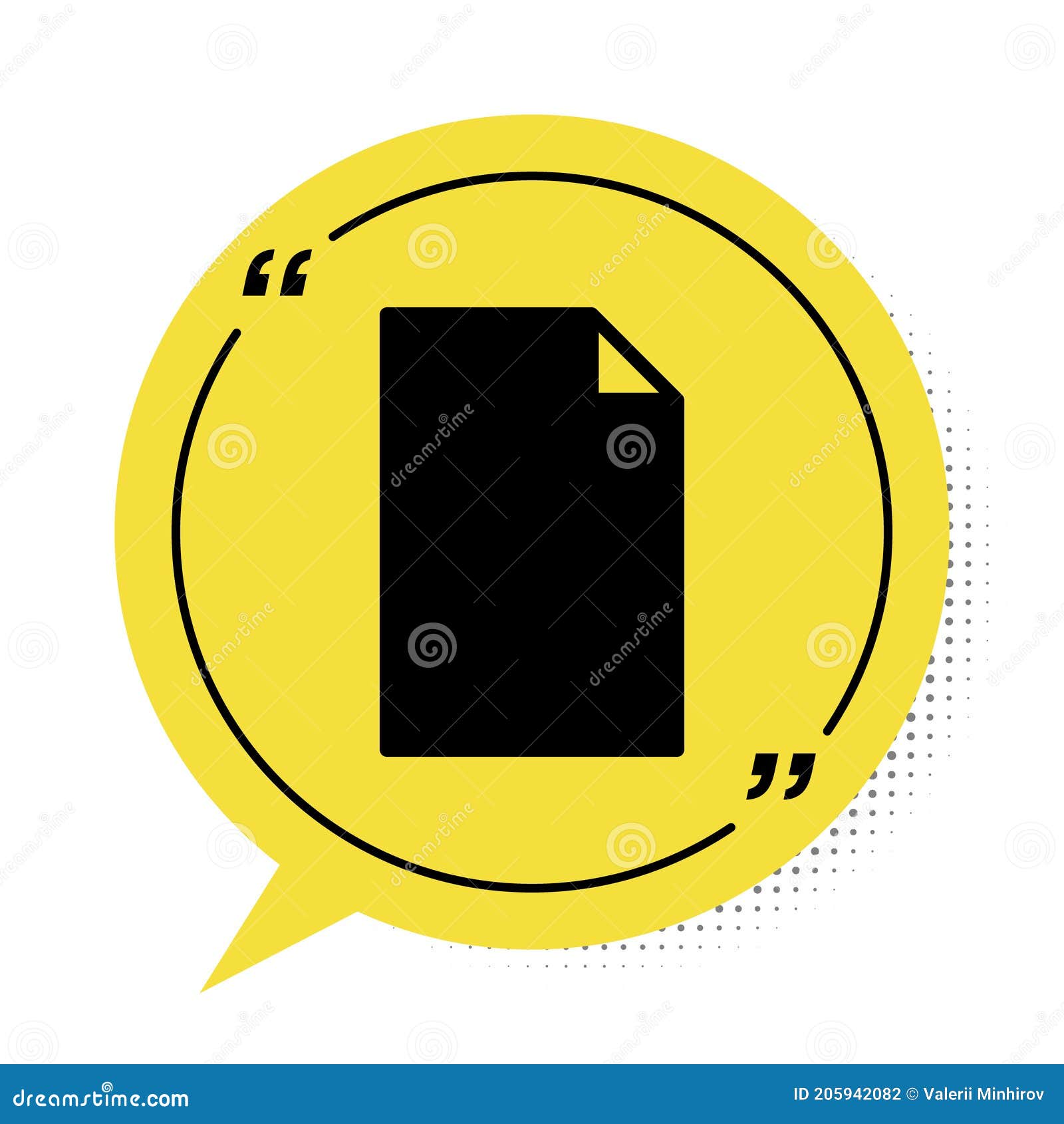 Black Empty Document Icon Isolated on White Background. Checklist Icon ...