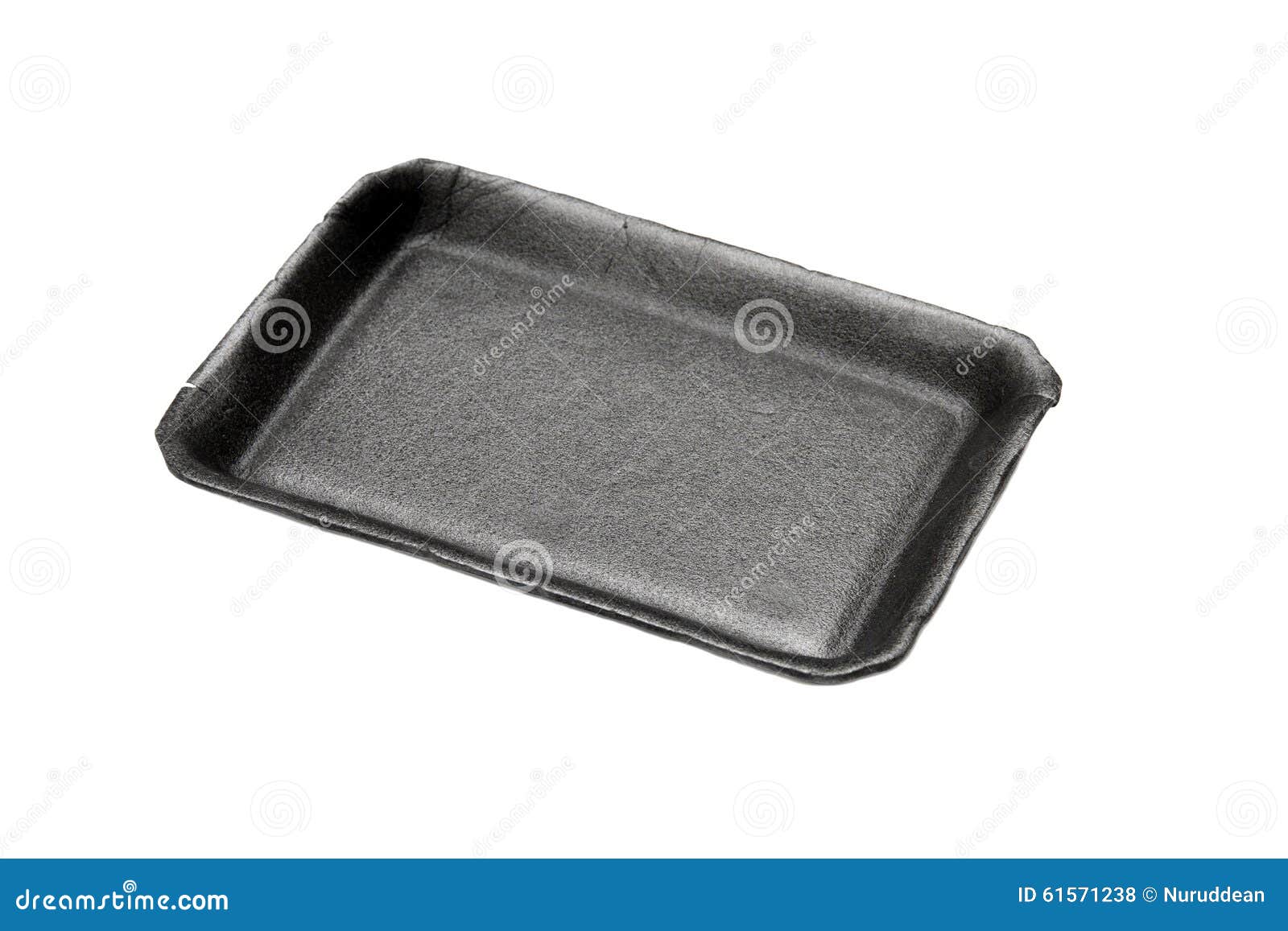 Black empty food tray. stock photo. Image of object, domestic - 61571238