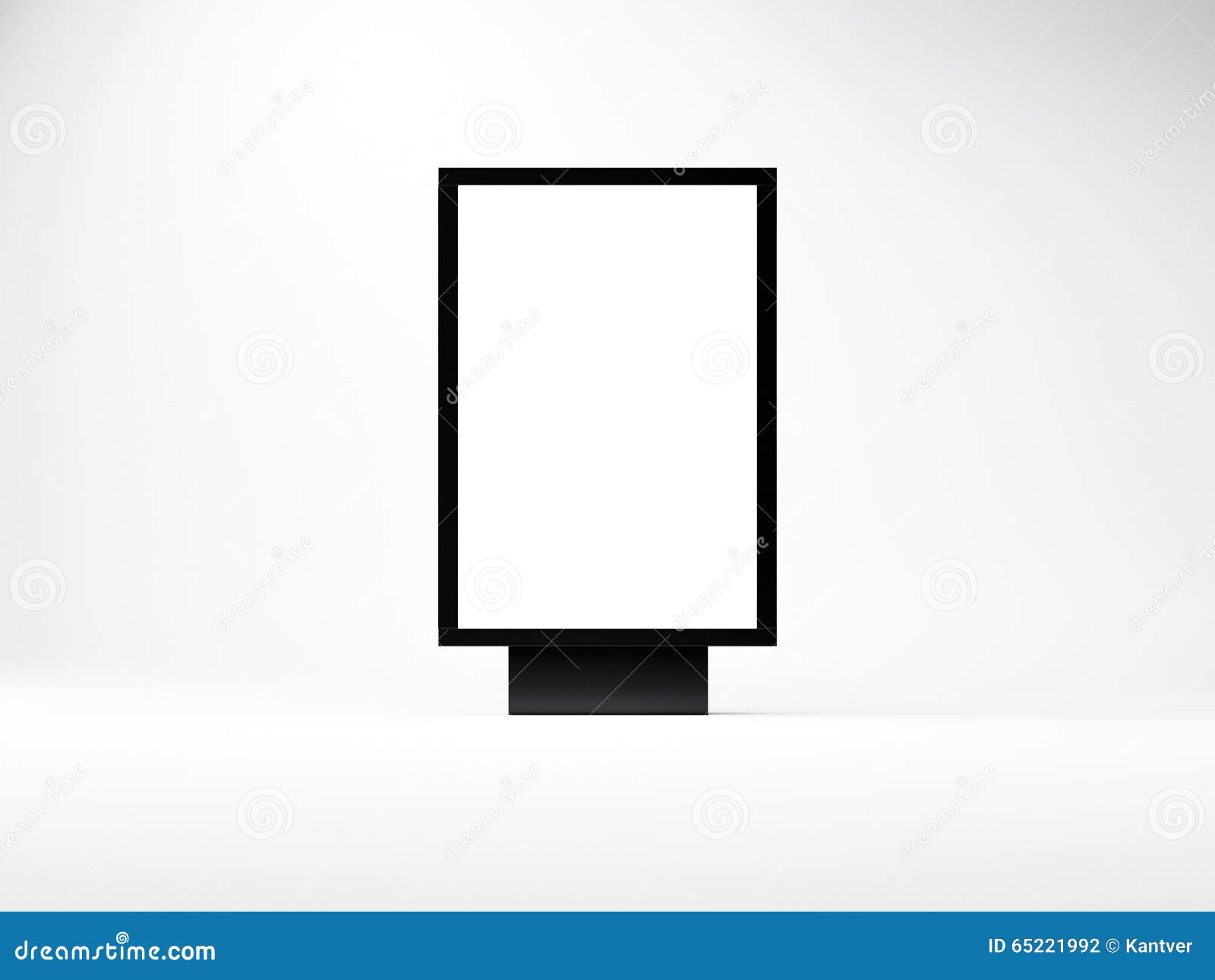 Black Empty Lightbox in the Studio. Blank White Stock Photo - Image of ...