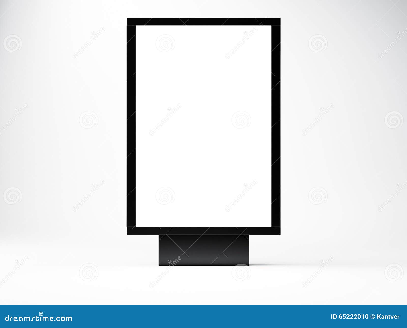 Black Empty Lightbox in the Studio. Blank White Stock Photo - Image of ...