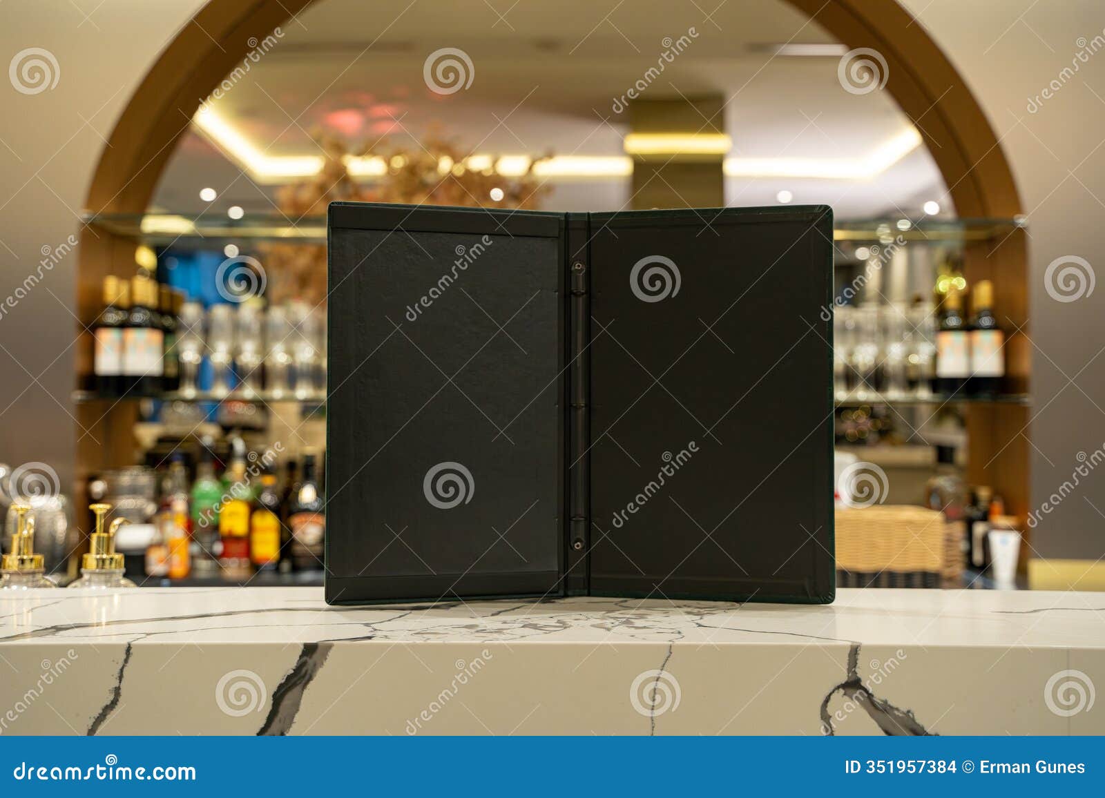 Black Empty Menu on Bar Background Stock Photo - Image of graphic ...