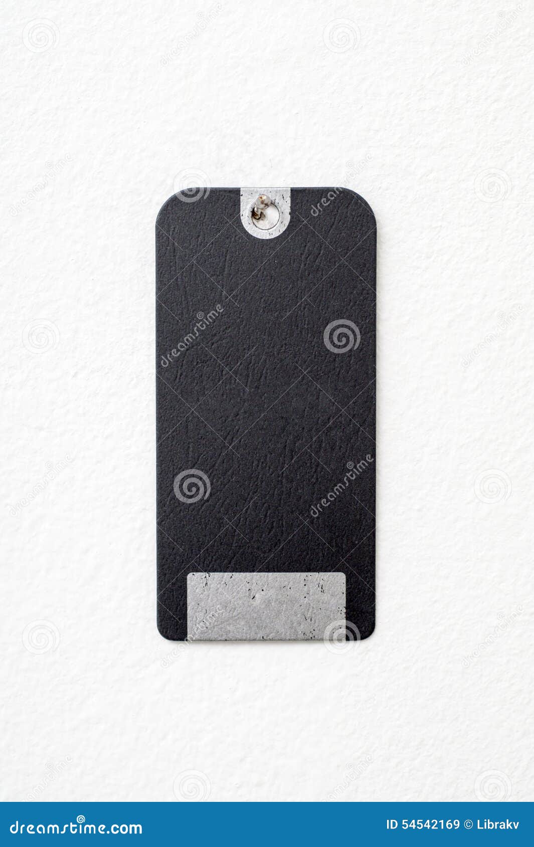 Black Empty Message Card on the White Wall Stock Image - Image of wall ...