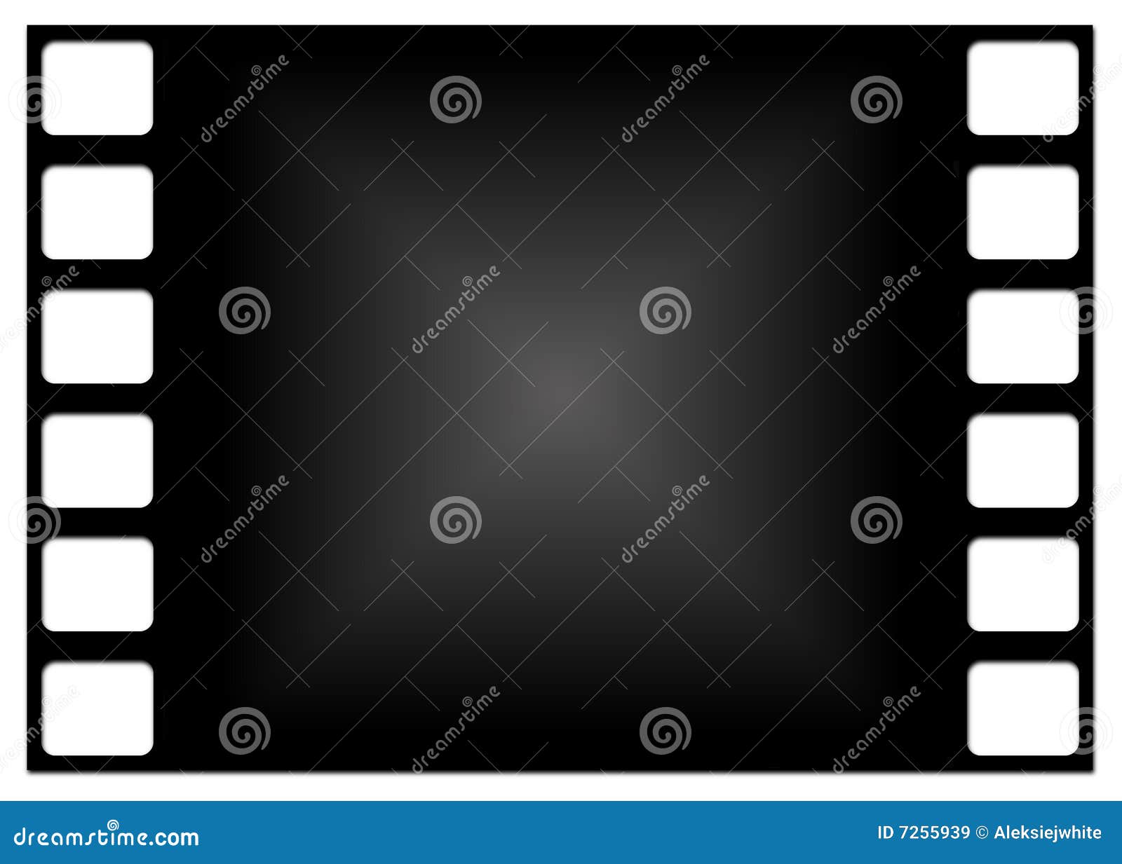 Black empty movie frame stock illustration. Illustration of isolated ...