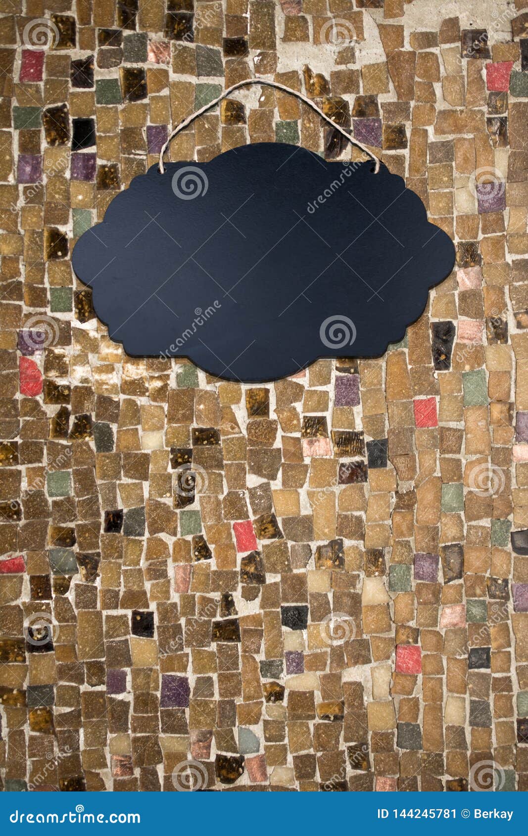 Black Empty Sign Board on Stone Background Stock Image - Image of ...