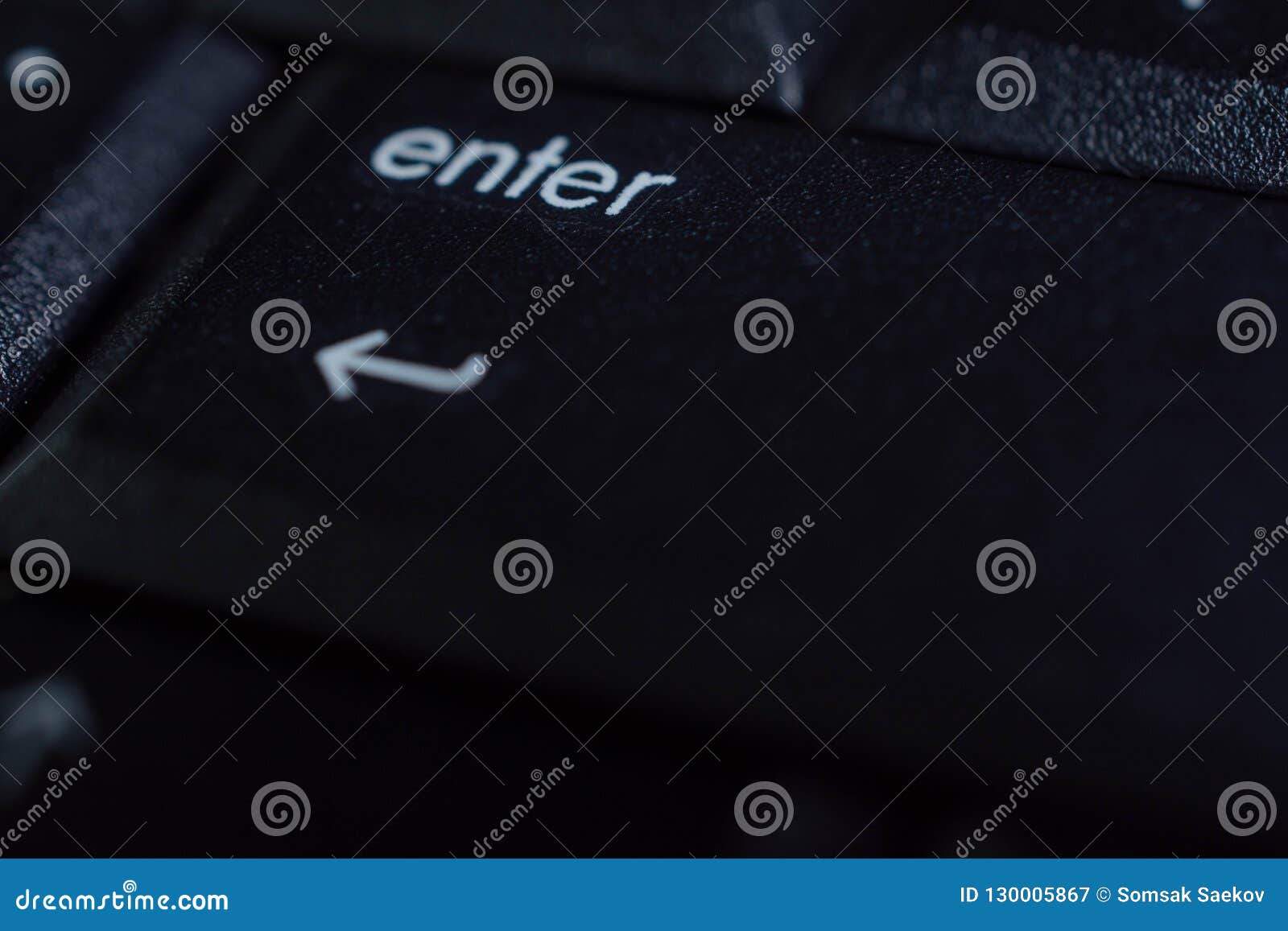 Black Enter Button on Keybord Stock Image - Image of back, white: 130005867