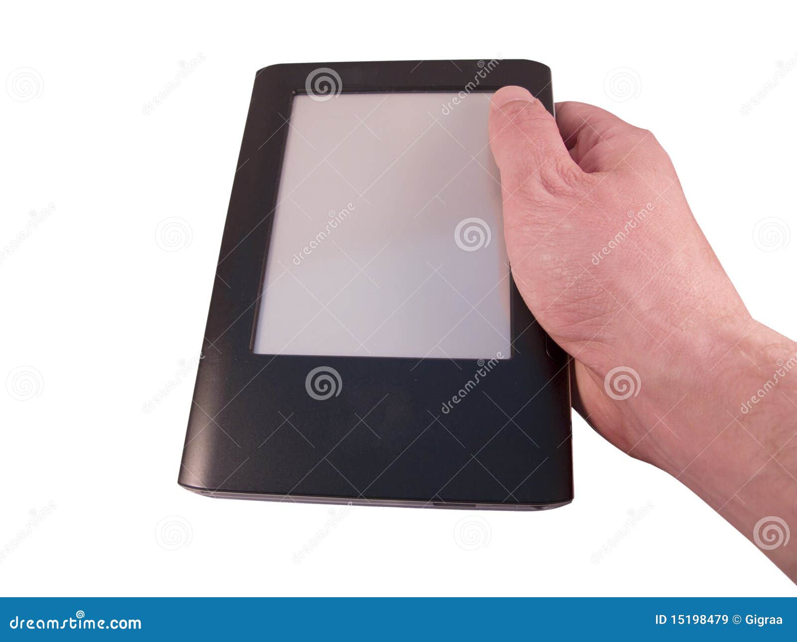 Black ereader stock image. Image of modern, finger, fingers - 15198479
