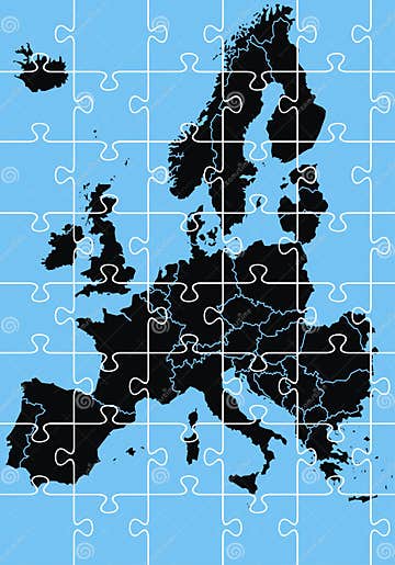 Europe map stock vector. Illustration of european, vector - 29890695