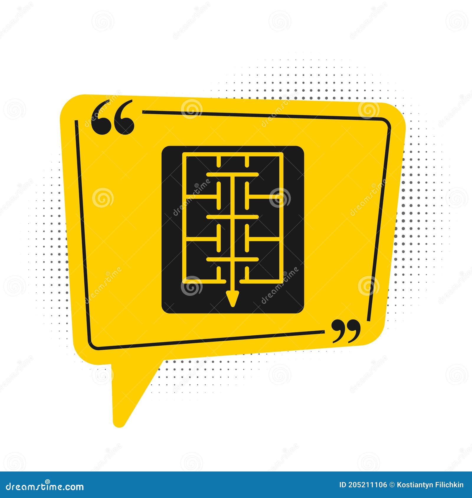 Black Evacuation Plan Icon Isolated on White Background. Fire Escape ...