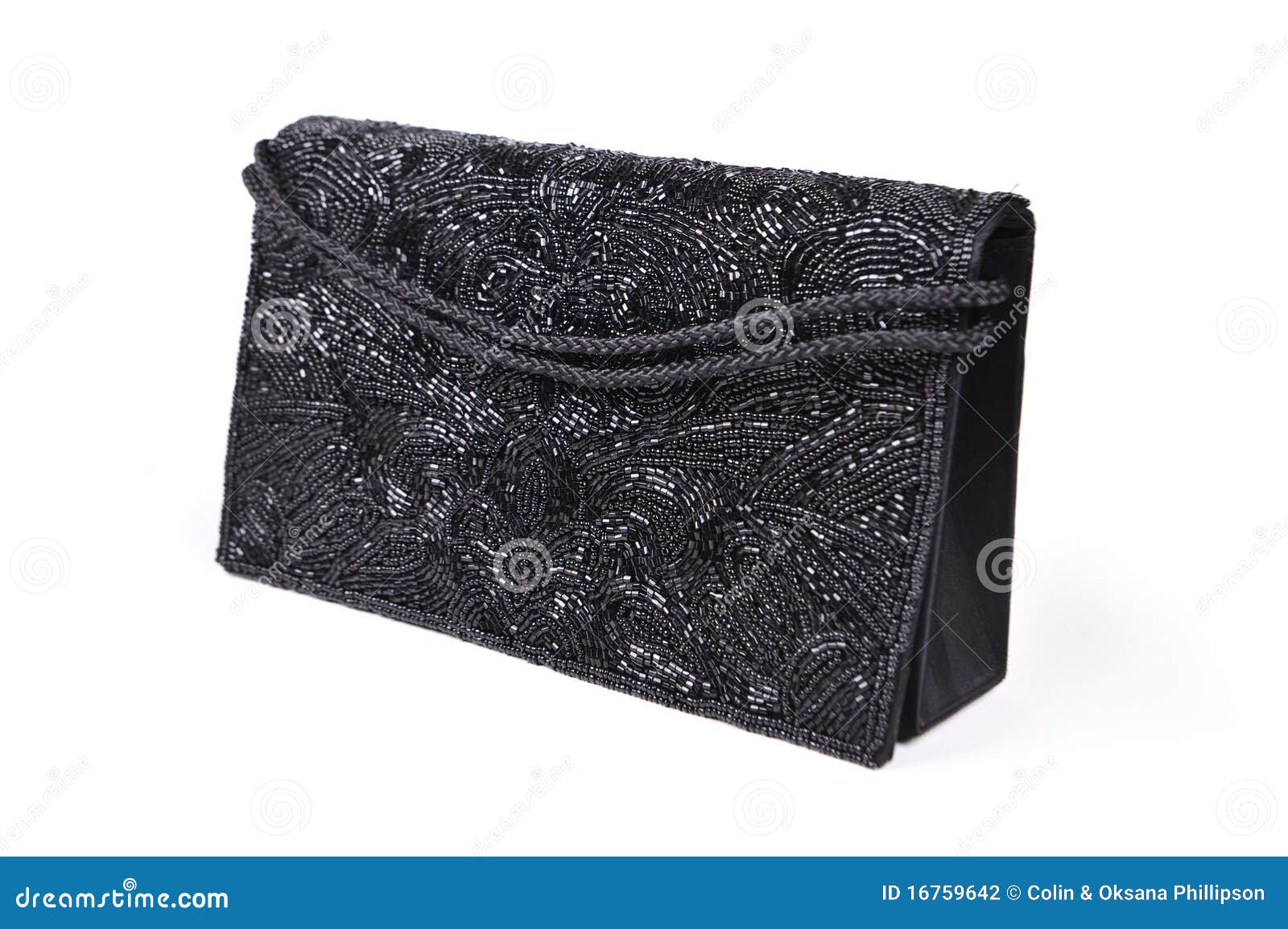 Black evening clutch stock photo. Image of fashion, luxury - 16759642