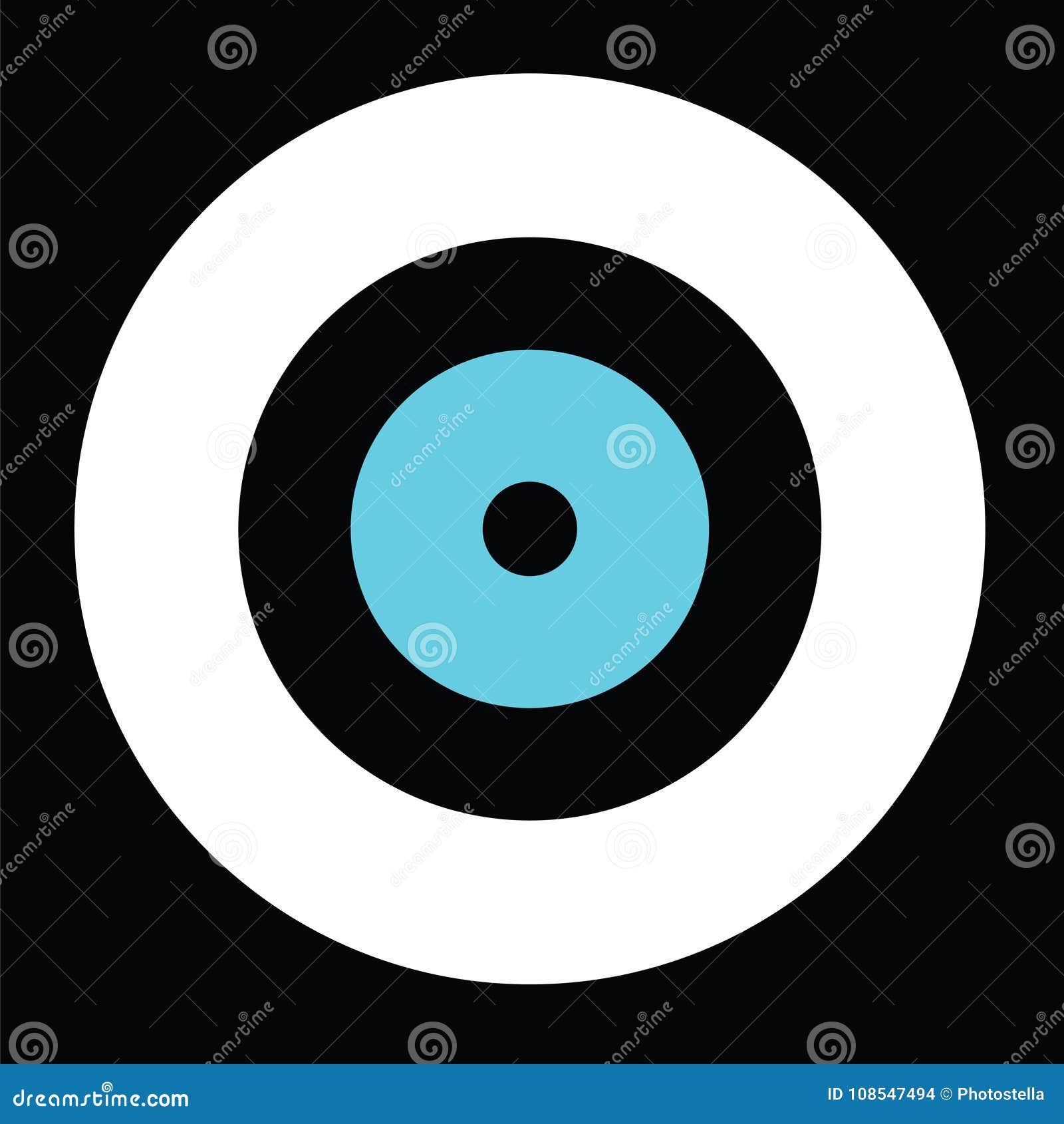 Black Evil Eye Vector - Greek Evil Eye Stock Vector - Illustration of ...