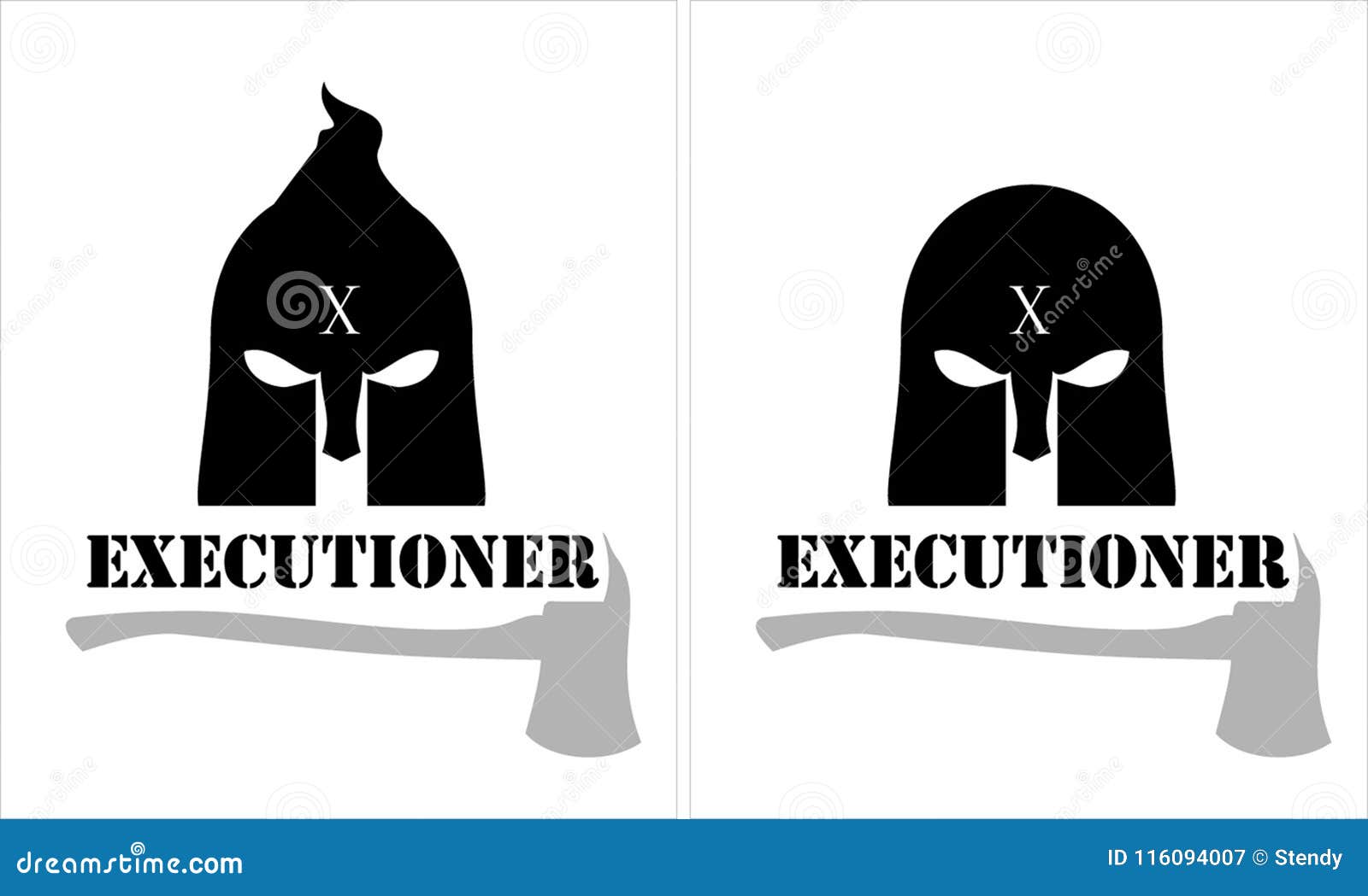 Black Executioner Mask Icon Isolated On White Background. Hangman ...