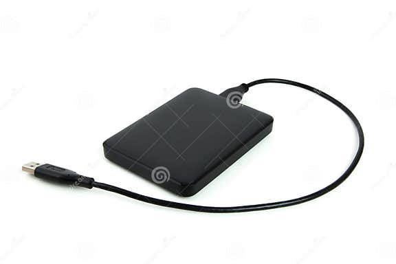 Black external hard drive stock image. Image of diskdrive - 96040531