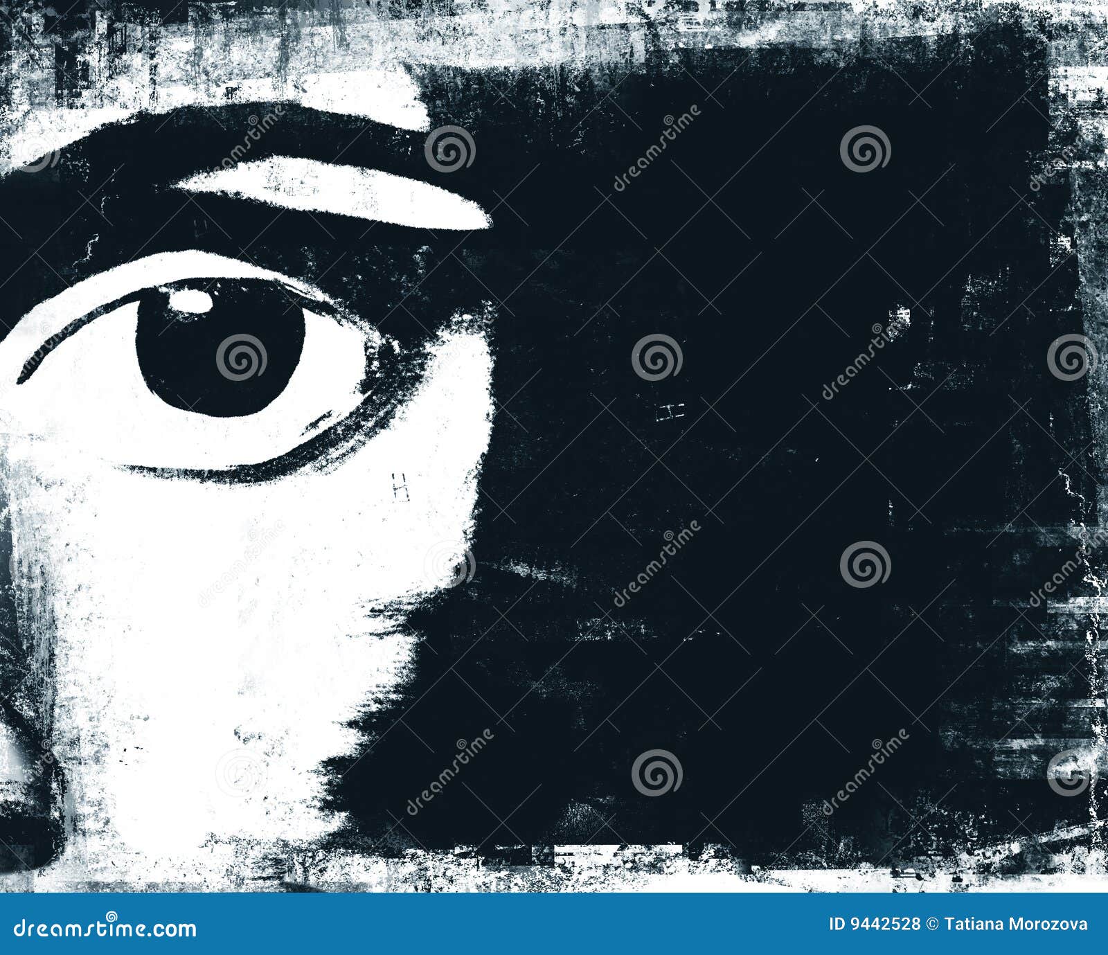 Black eye stock illustration. Illustration of creative - 9442528