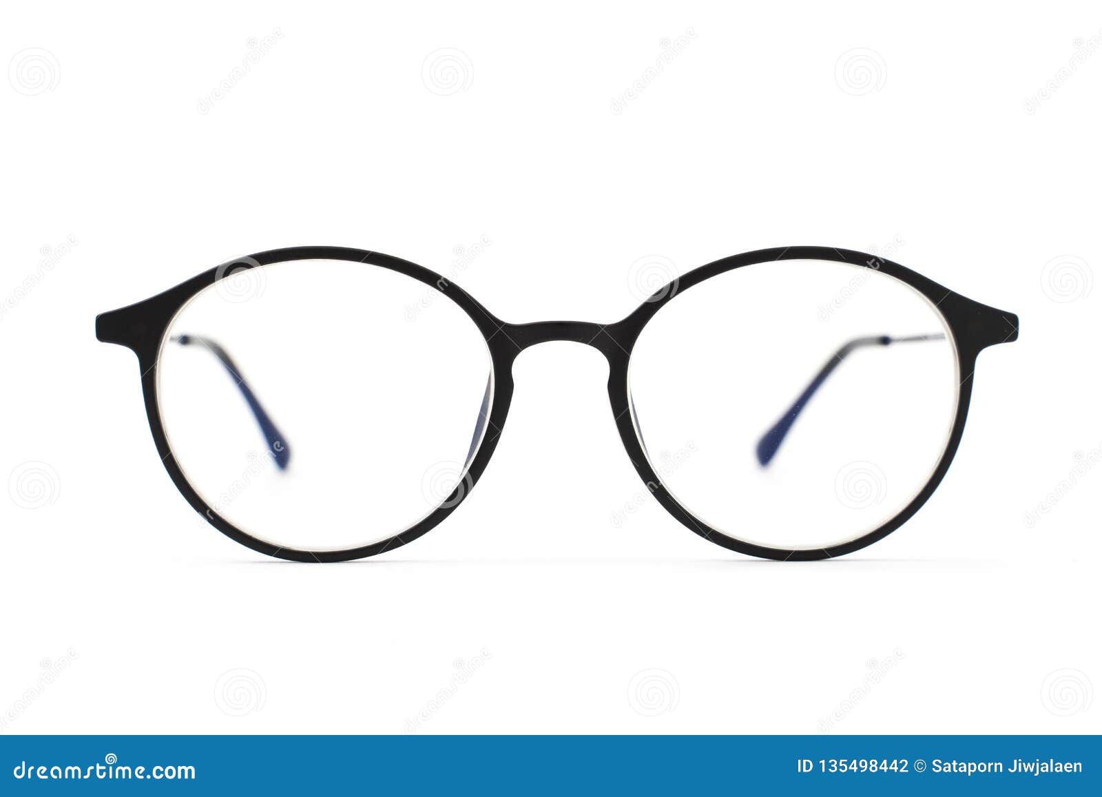 Black Eye Glasses Spectacles with Shiny Stock Photo - Image of read ...