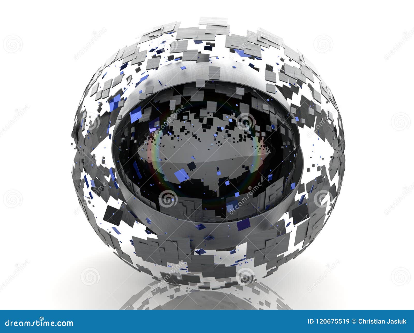 Black Eye Internet Sphere stock illustration. Illustration of earth ...