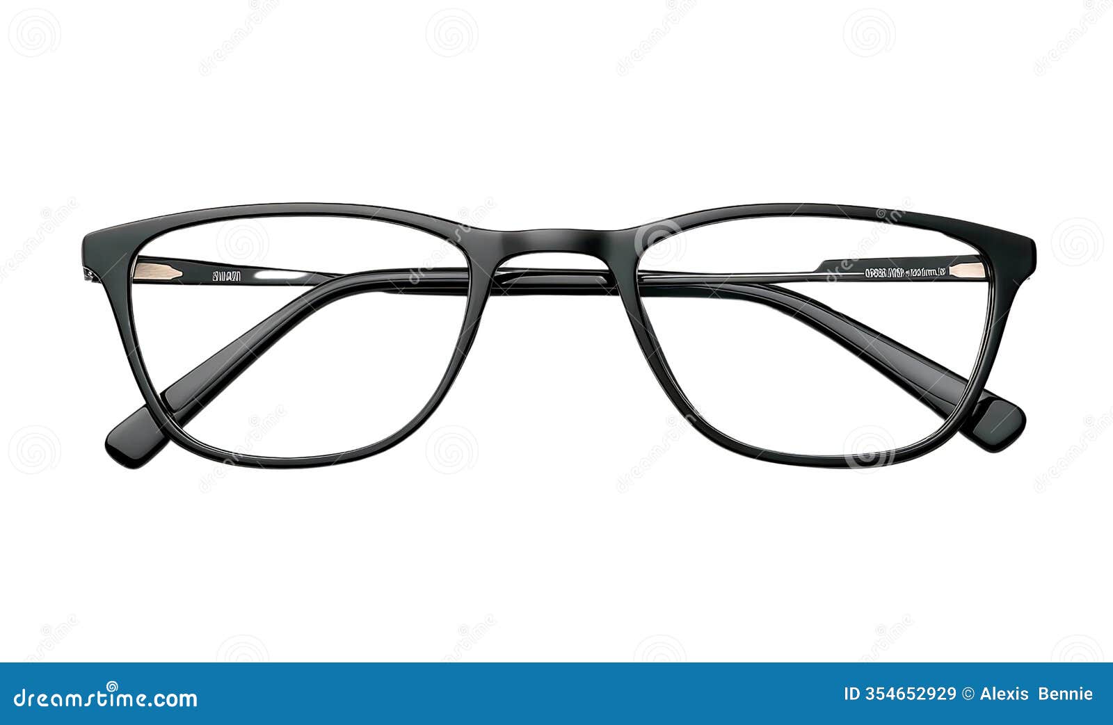 Black Eyeglasses Frames - Modern Spectacles Isolated Stock Image ...