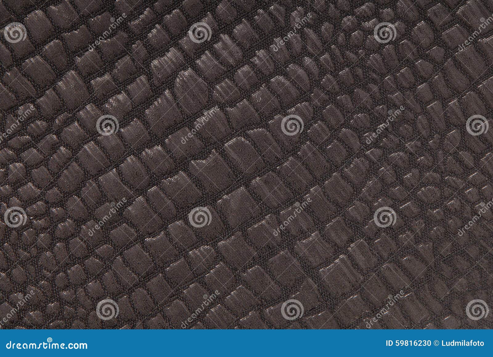 Black Fabric with Crocodile Pattern Stock Photo - Image of gray, fine ...